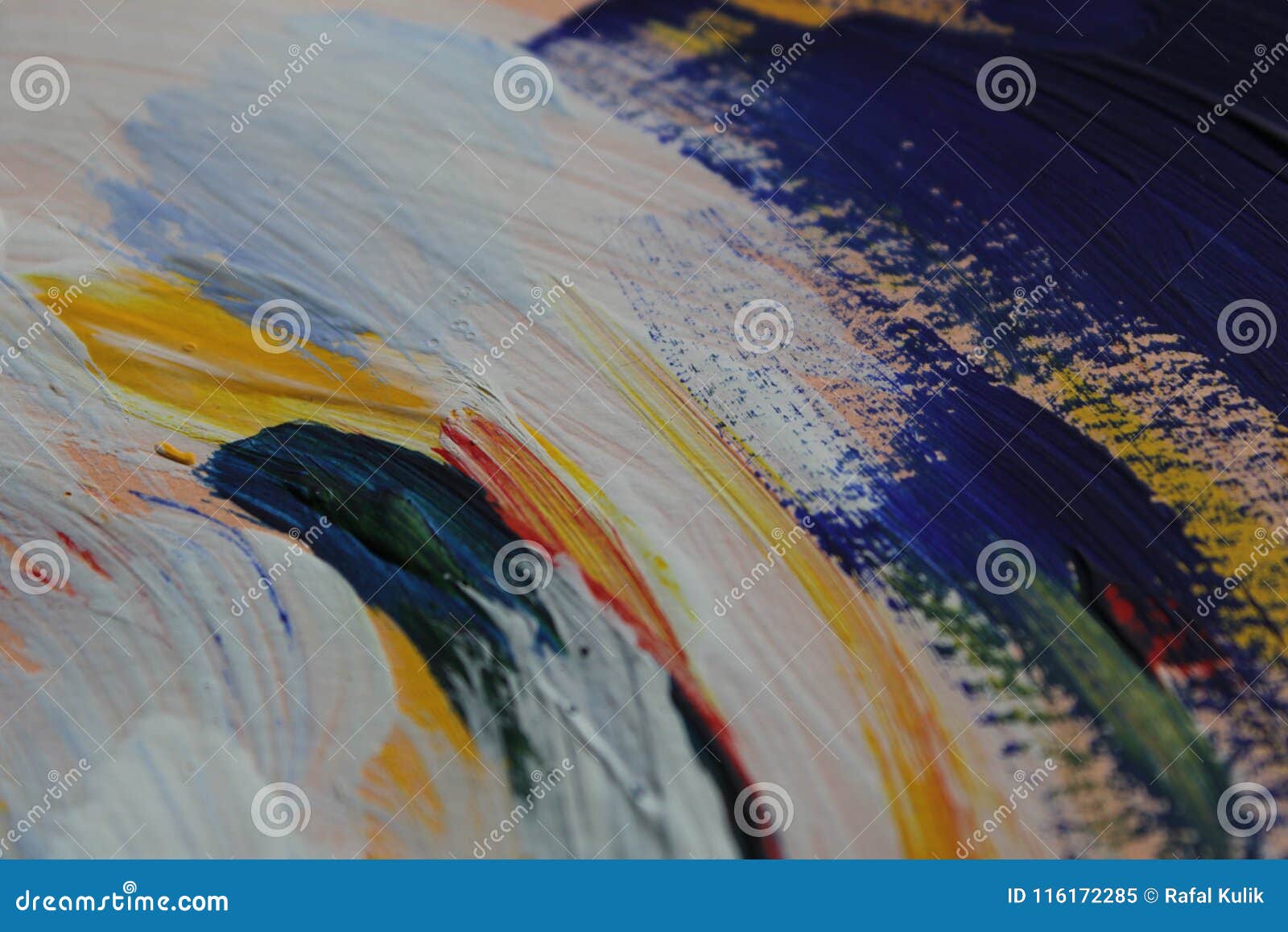 Multicolor Acrylic Paint Texture Abstract Stock Image - Image of ...