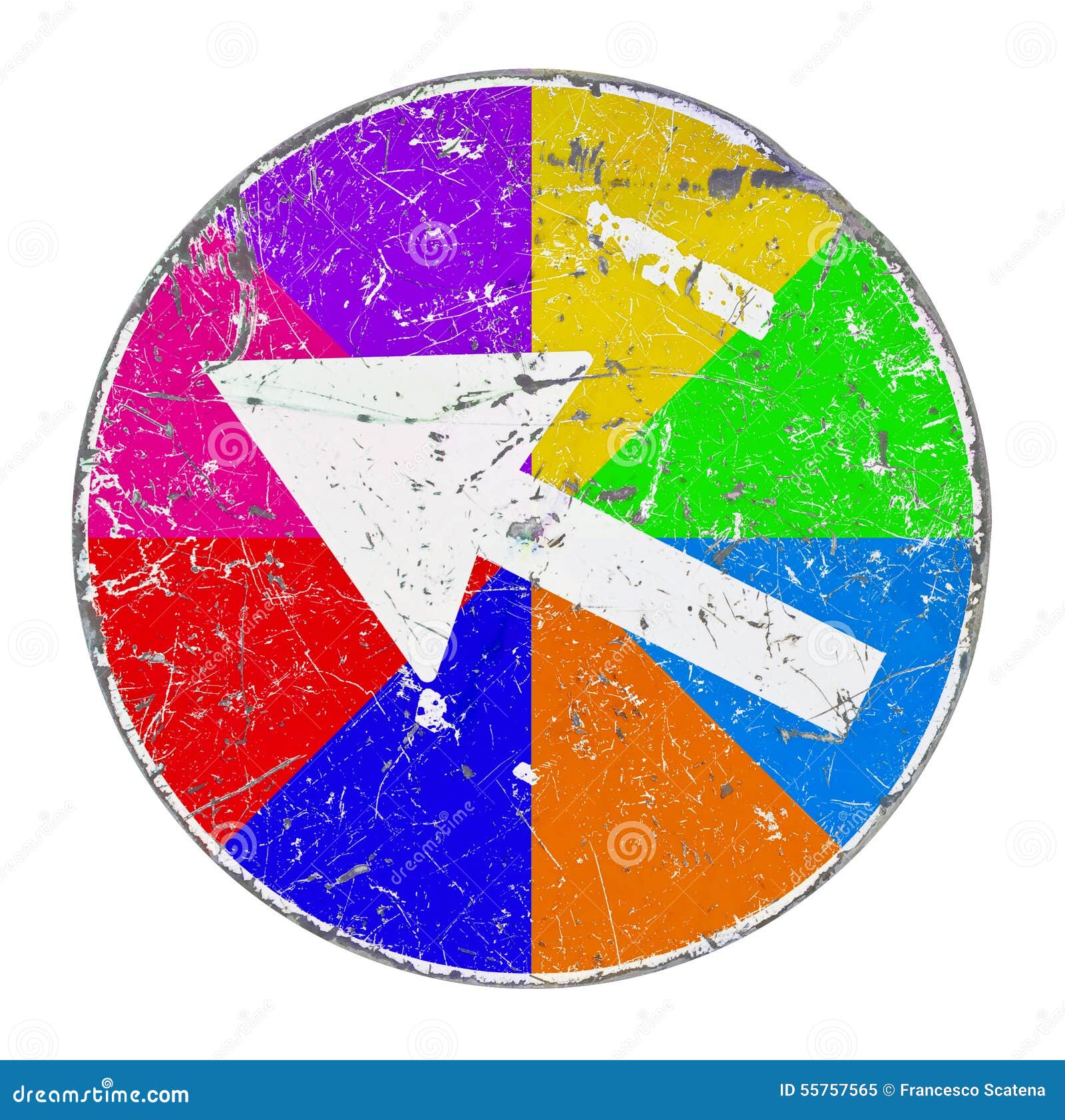 Multicolor Arrow Sign - Concept Image Stock Image - Image of simplicity ...