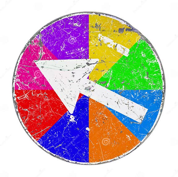 Multicolor Arrow Sign - Concept Image Stock Image - Image of simplicity ...