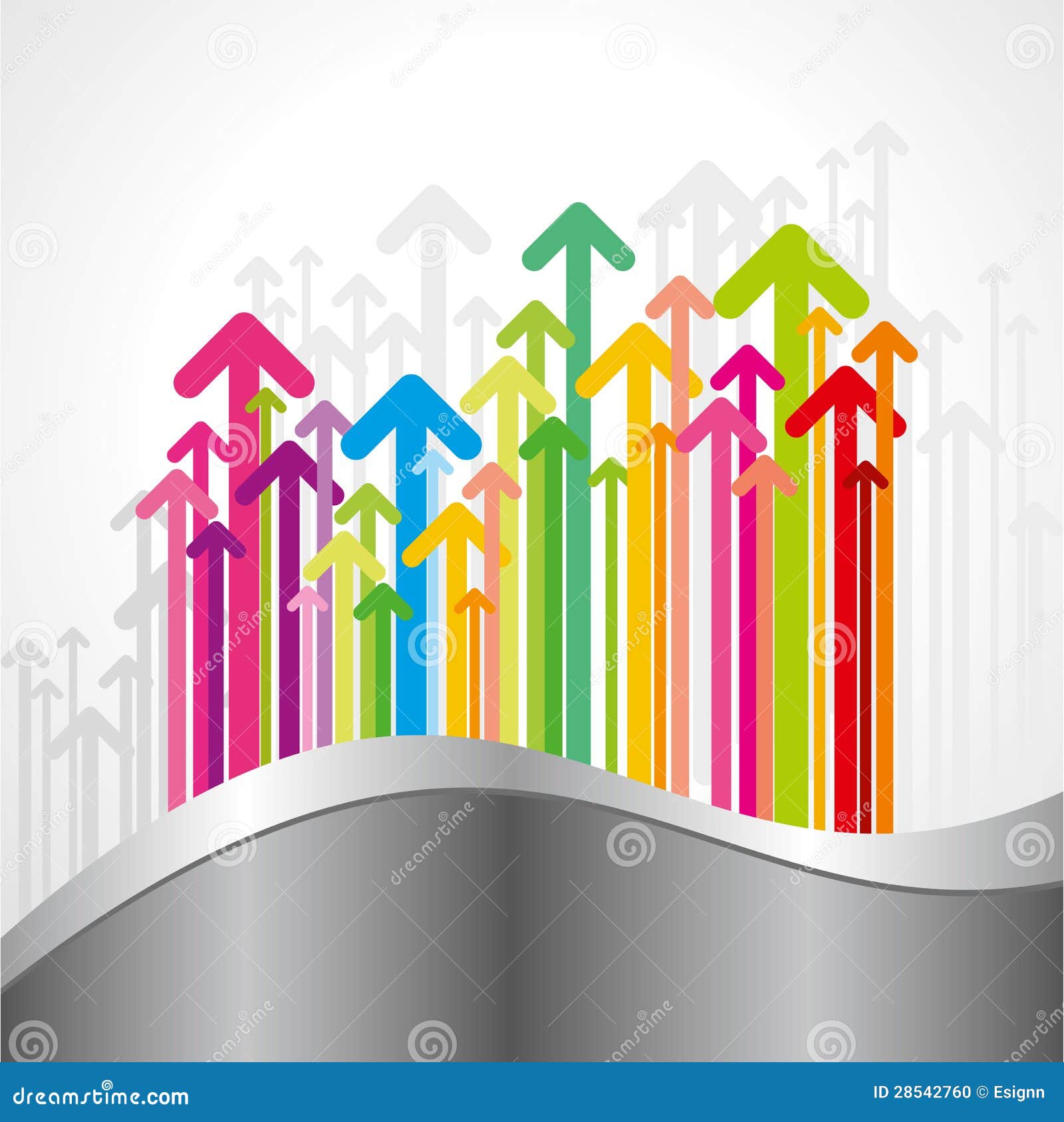 Multicolor arrows set stock vector. Illustration of concept - 28542760