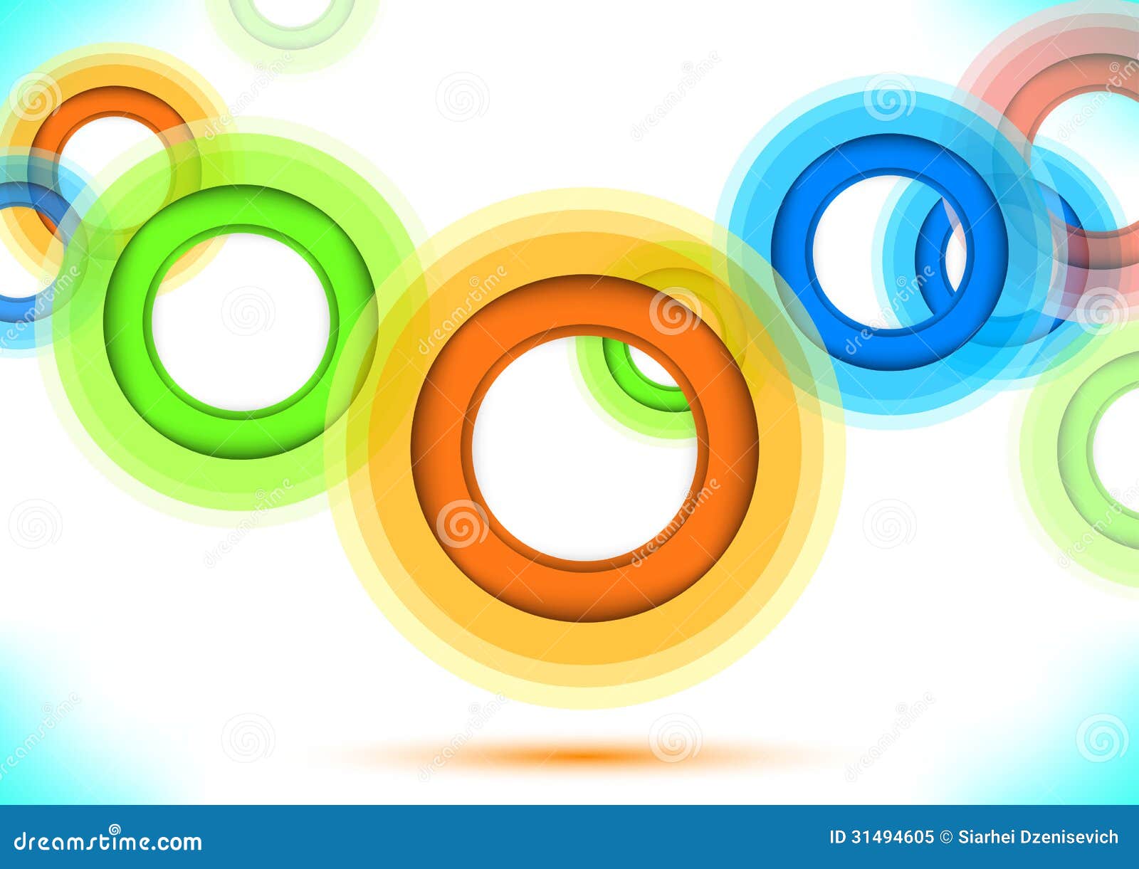 Multicolor Background - Colorful Rings Stock Vector - Illustration of ...