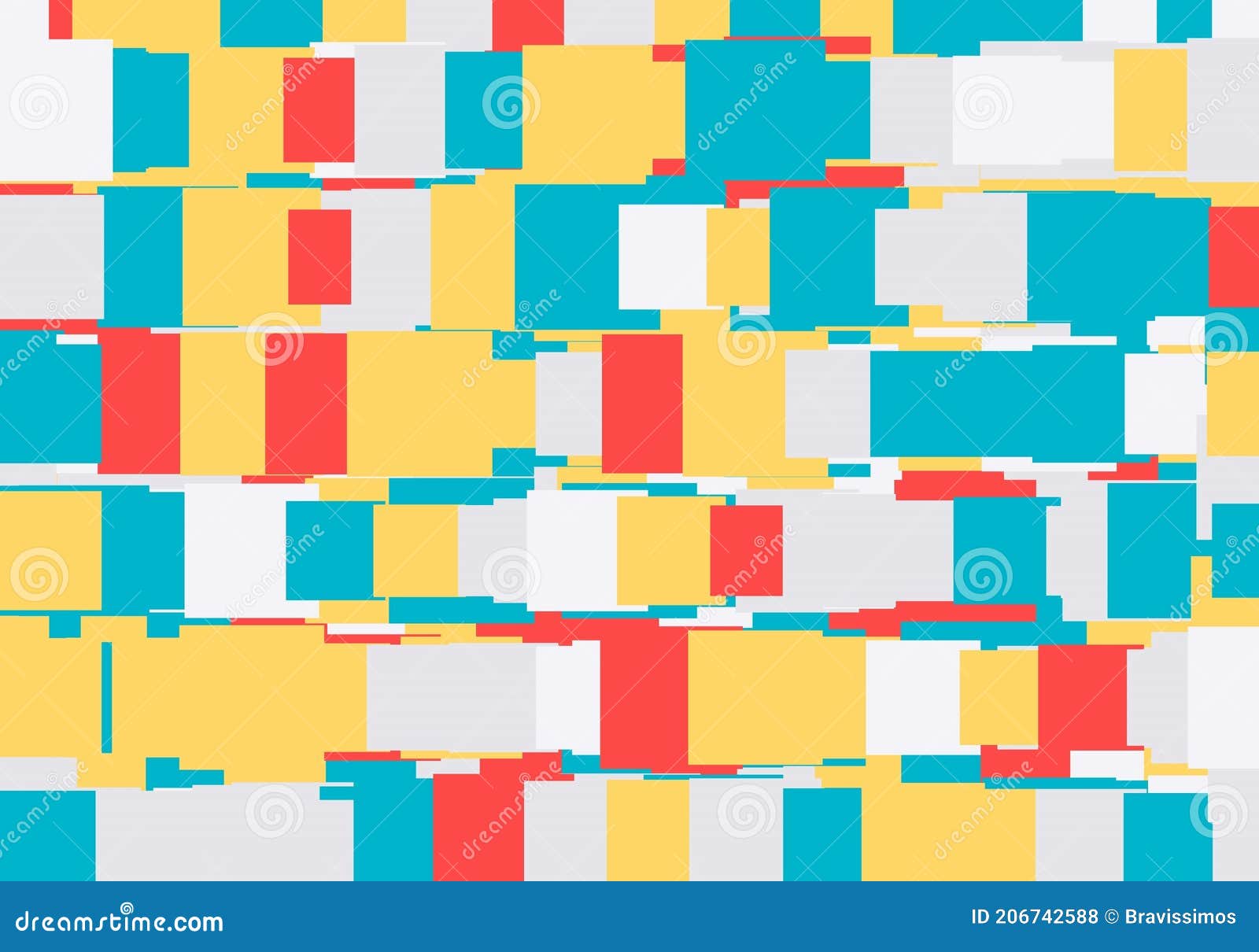 Multicolor Background Geometric Pattern Abstract Backdrop. Rectangle ...