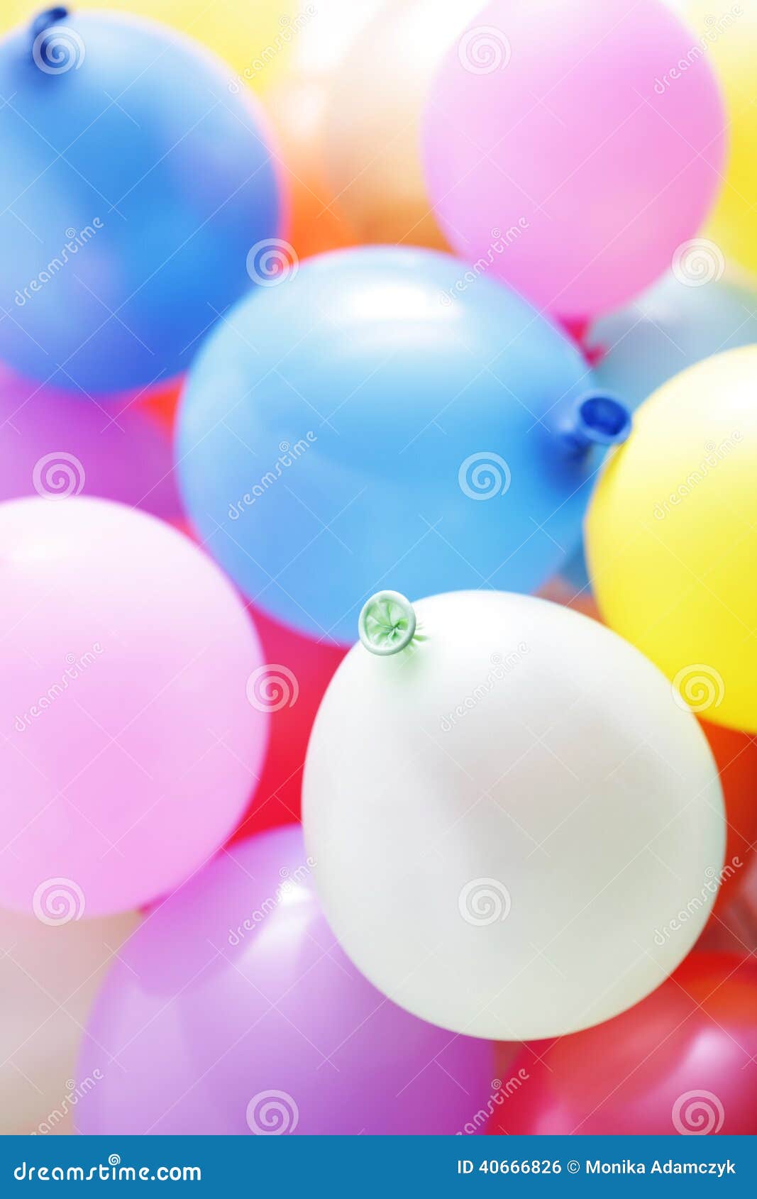Multicolor balloons stock photo. Image of event, latex - 40666826