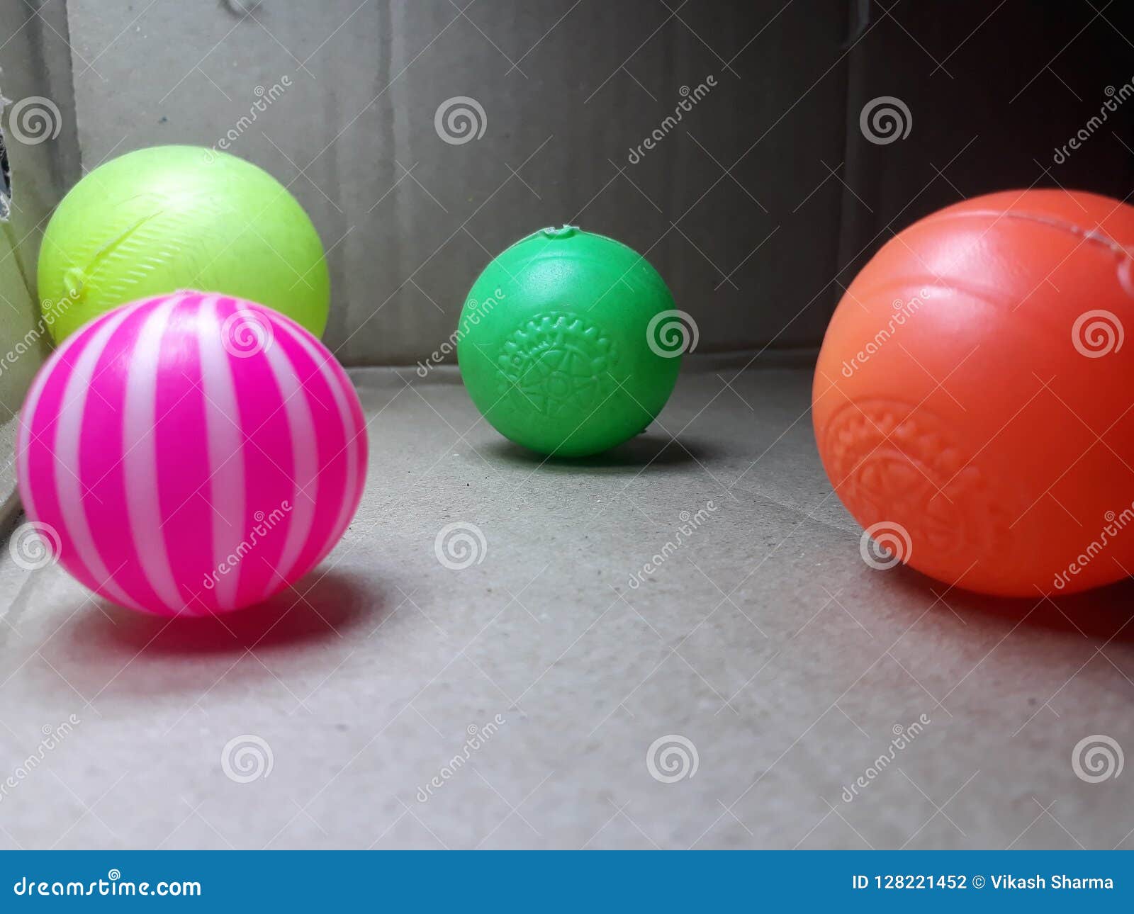A Colorfull Balls Looking Nice All are on the Surface Stock Photo ...