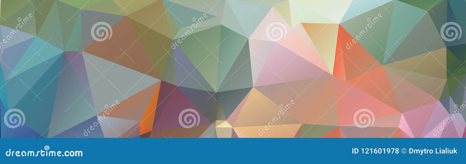 Multicolor Banner Background from Triangles, Header for Web Stock ...