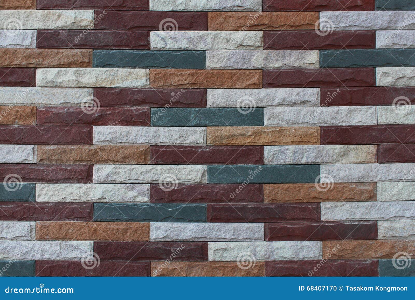 Multicolor Brick Wall for Pattern Stock Photo - Image of brick ...