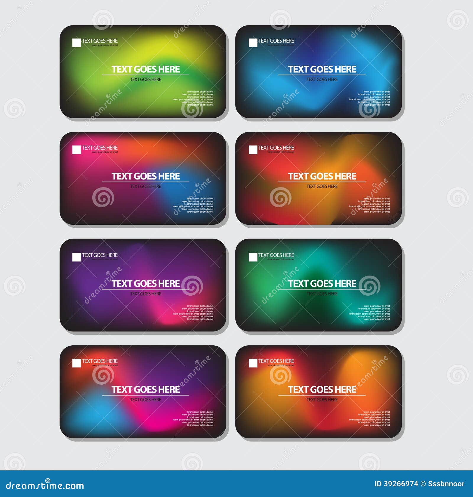 Multicolor business card stock illustration. Illustration of floral ...