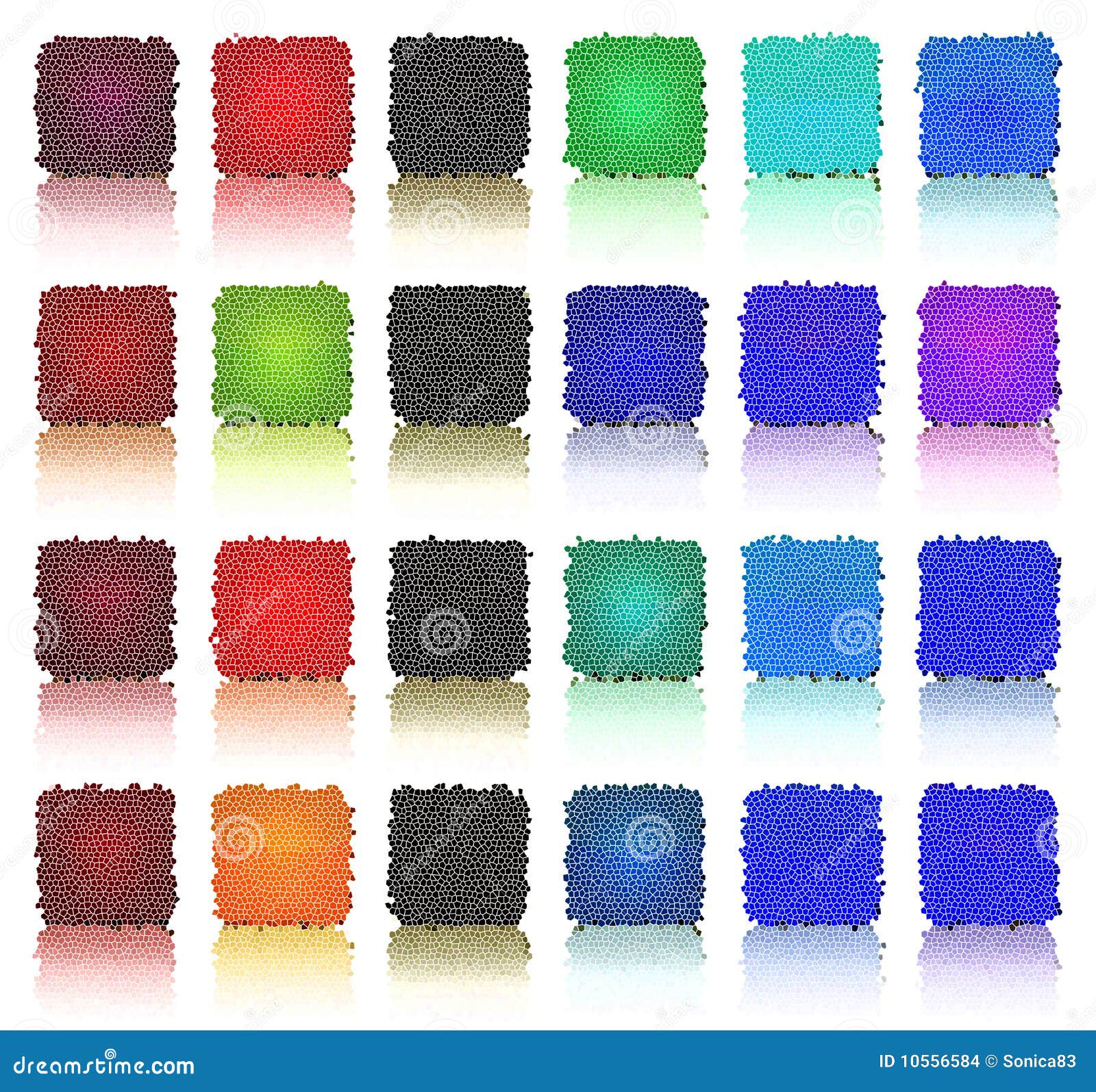 Multicolor button squares stock illustration. Illustration of green ...