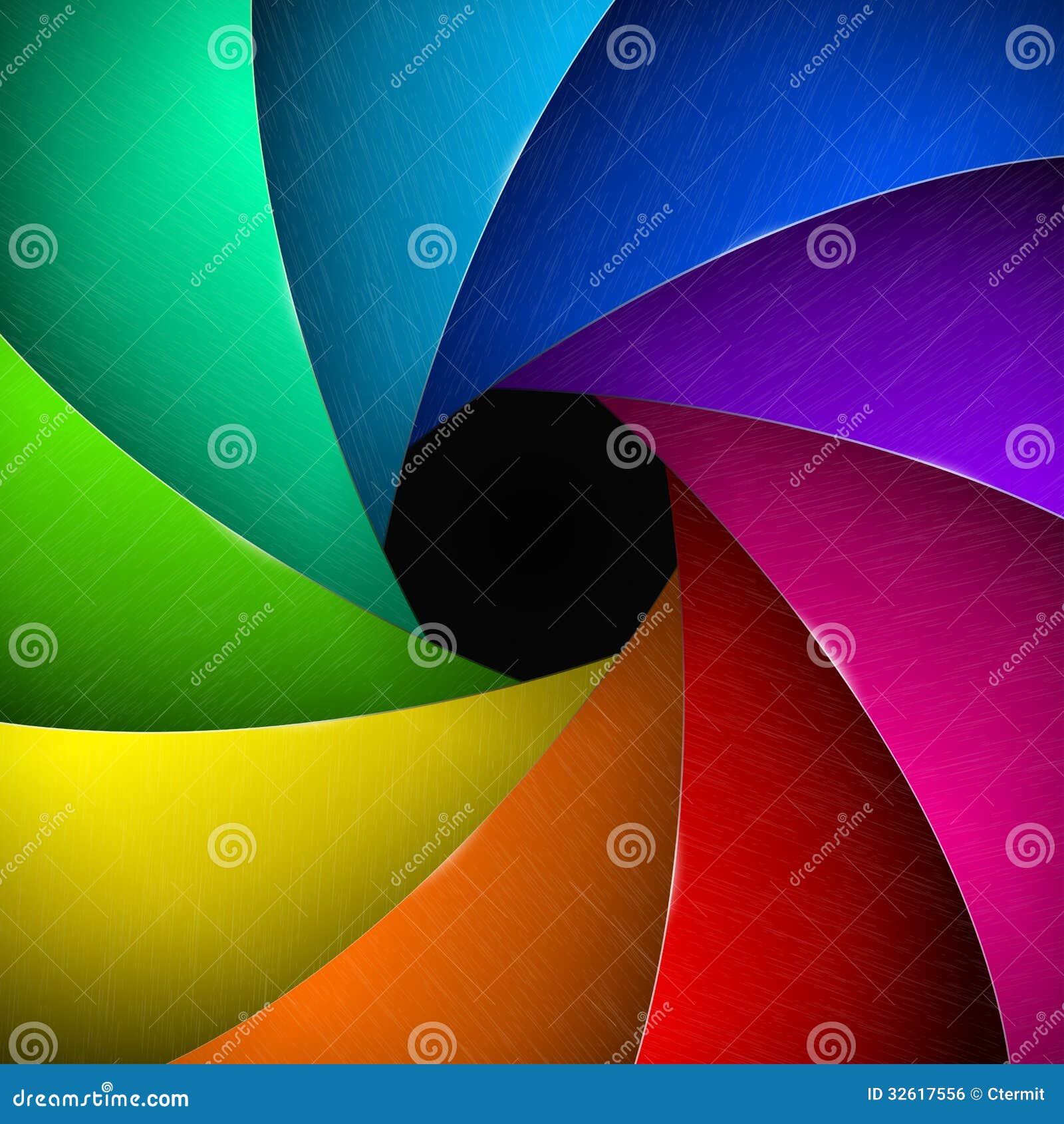 Multicolor camera shutter stock vector. Illustration of photograph ...