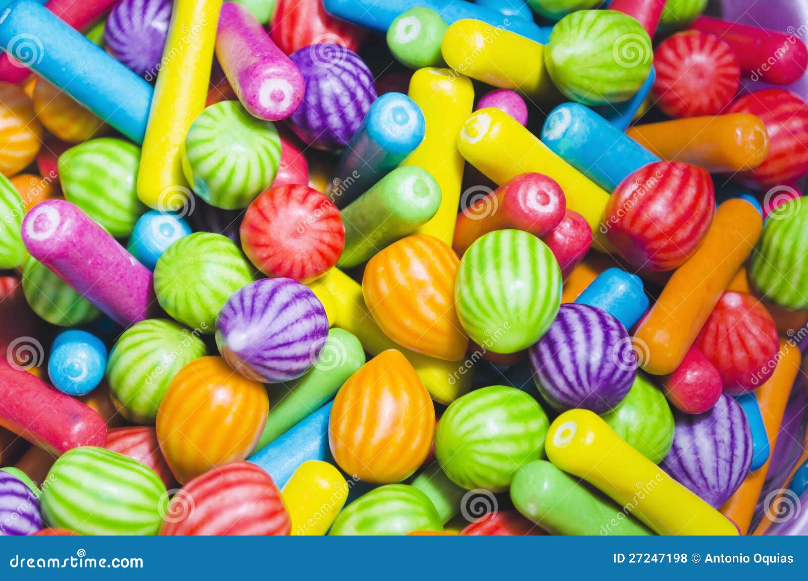 Multicolor Candy stock photo. Image of sugar, long, hard - 27247198