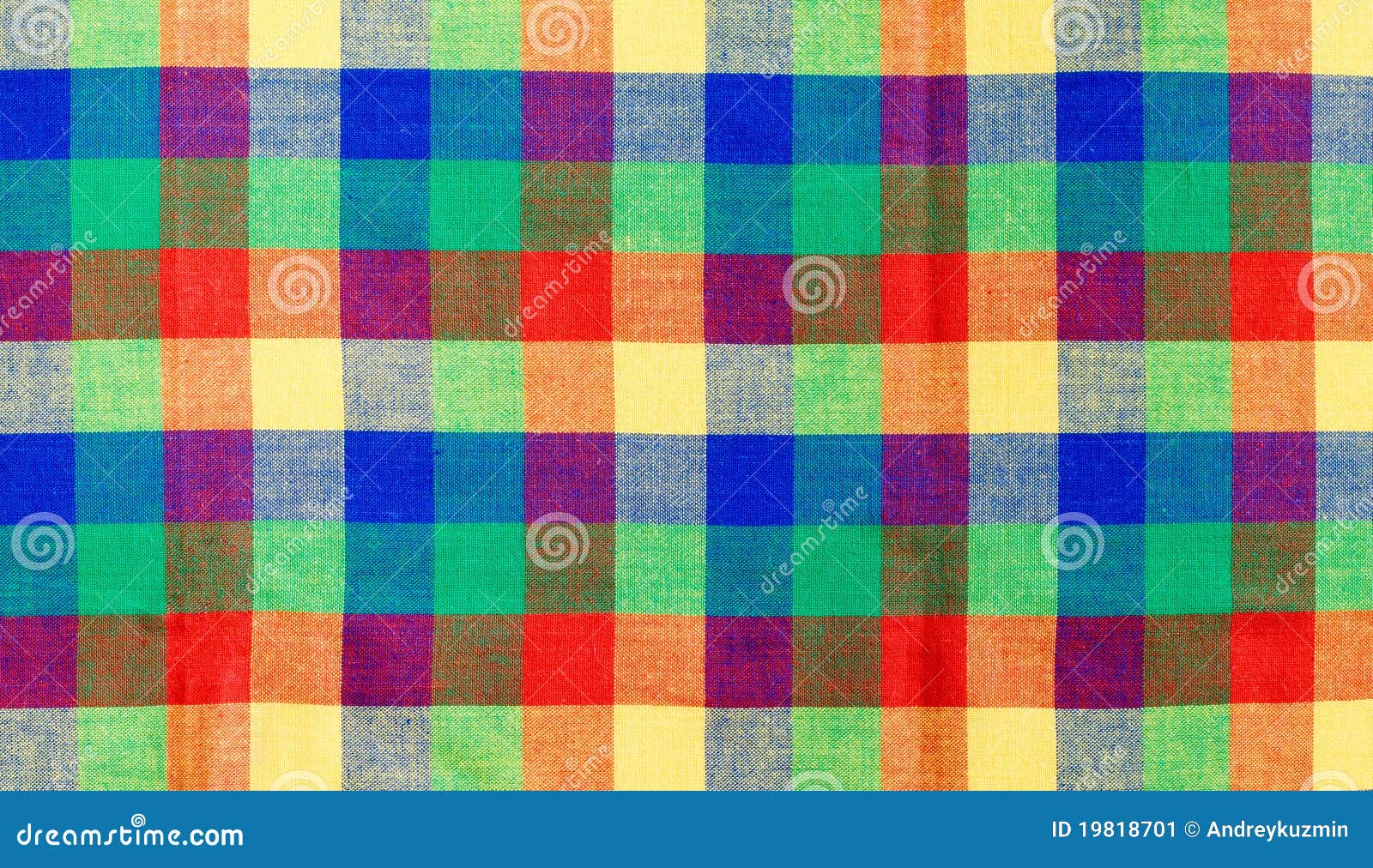 Multicolor Checked Tablecloth Stock Image - Image of gingham, square ...