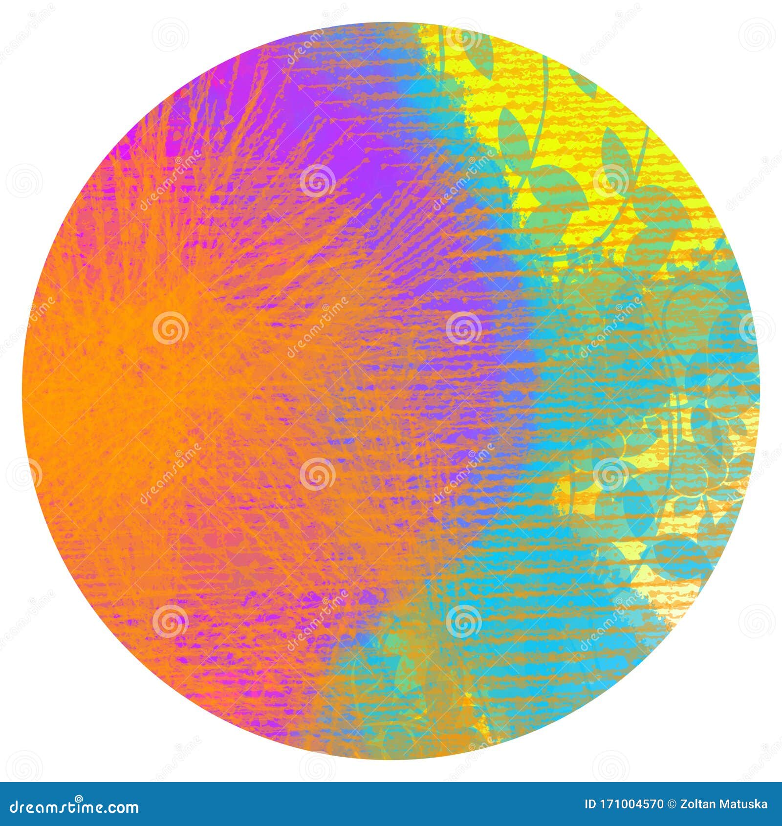 Multicolor Circle,round Shape, Art Abstract Background, Isolated Web ...
