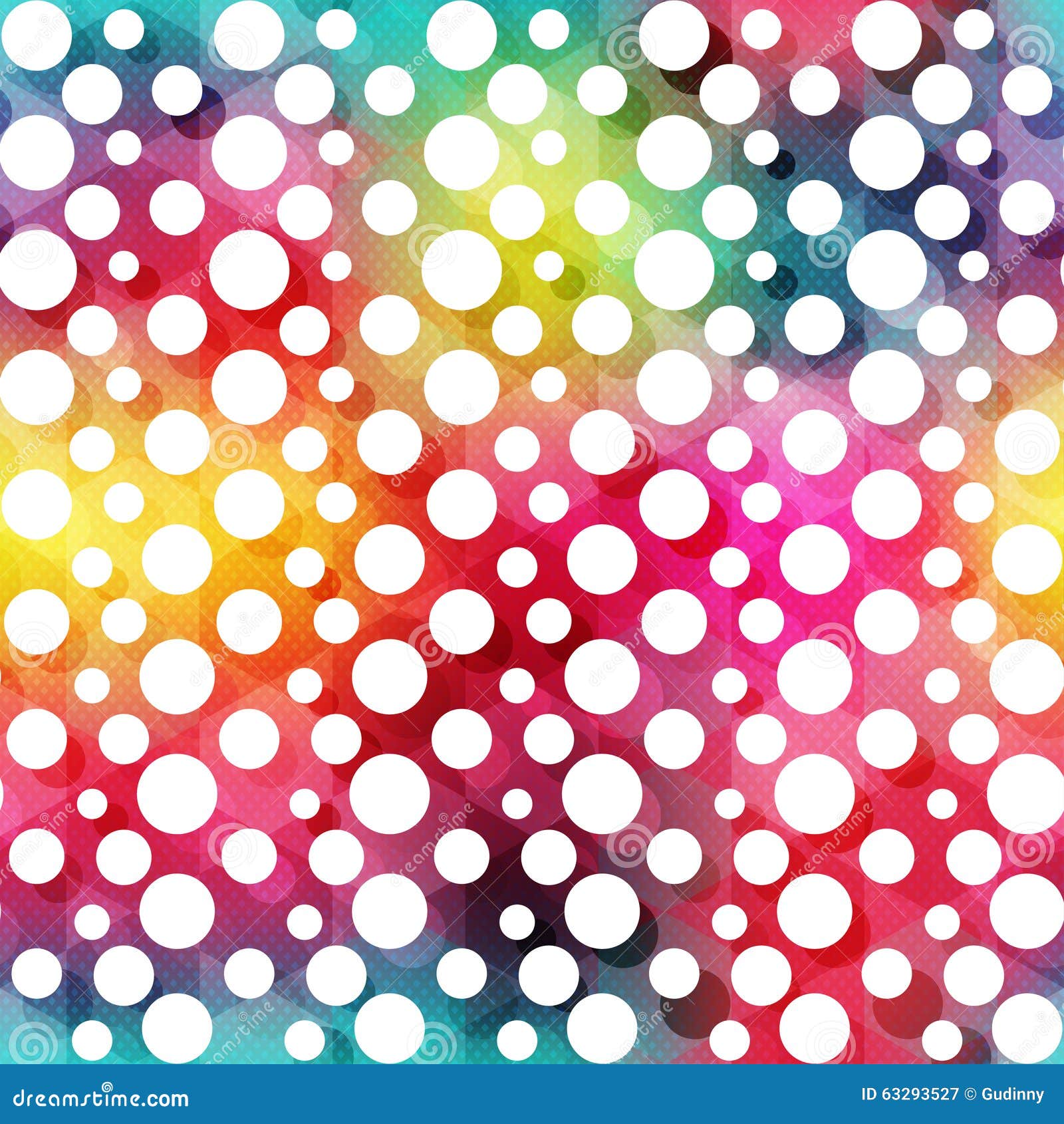 Multicolor Circle Seamless Pattern Stock Vector - Illustration of file ...