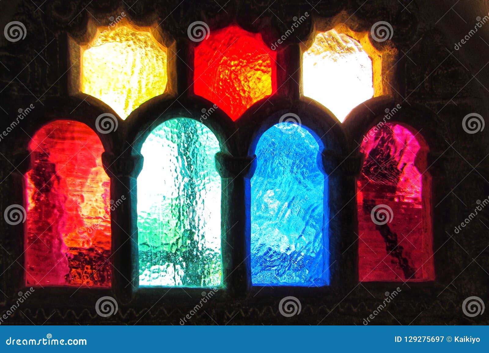 Multicolor stock image. Image of stained, multicolor - 129275697