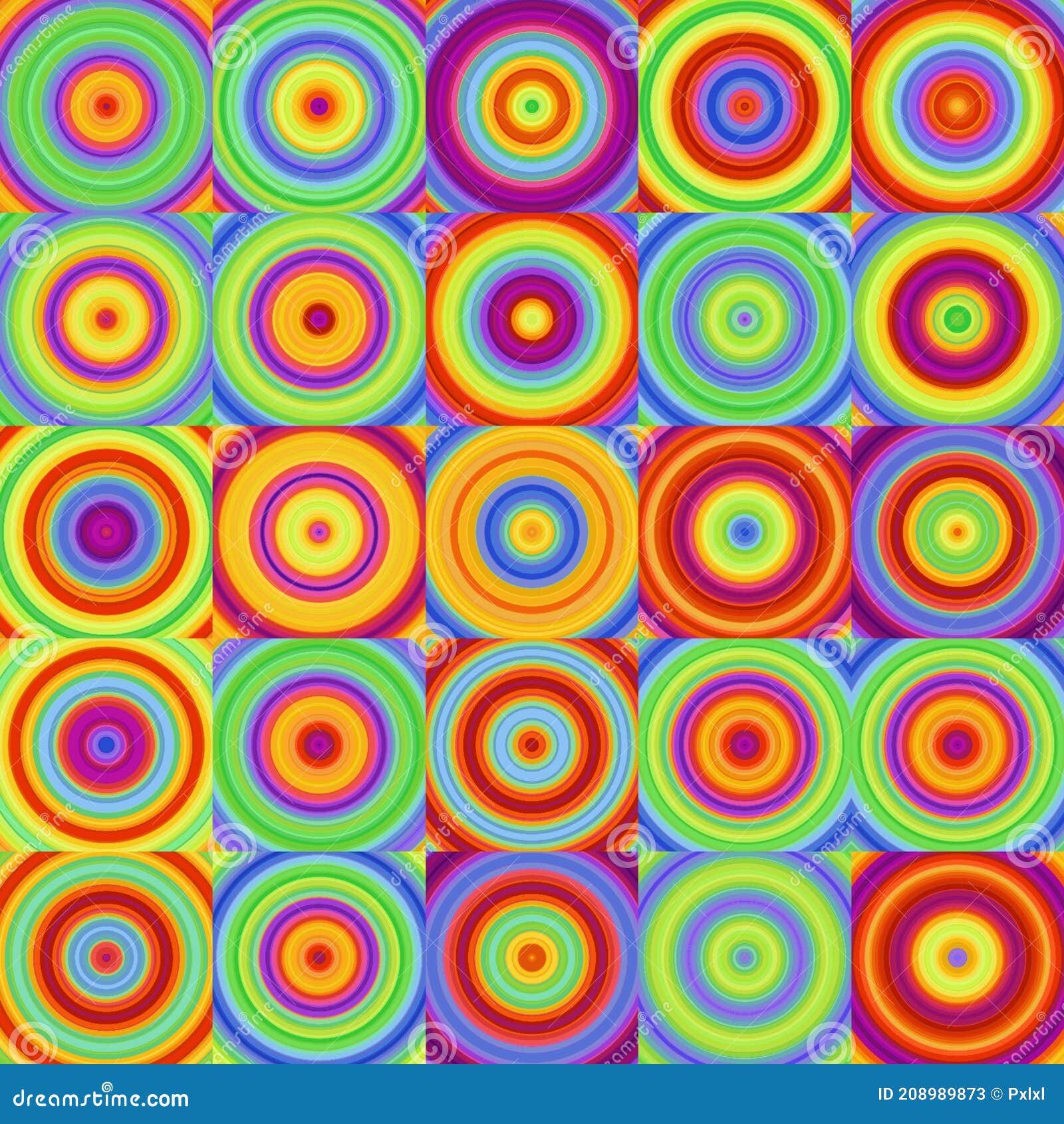 Multicolor Circles Pattern Abstract Background Illustration Stock ...