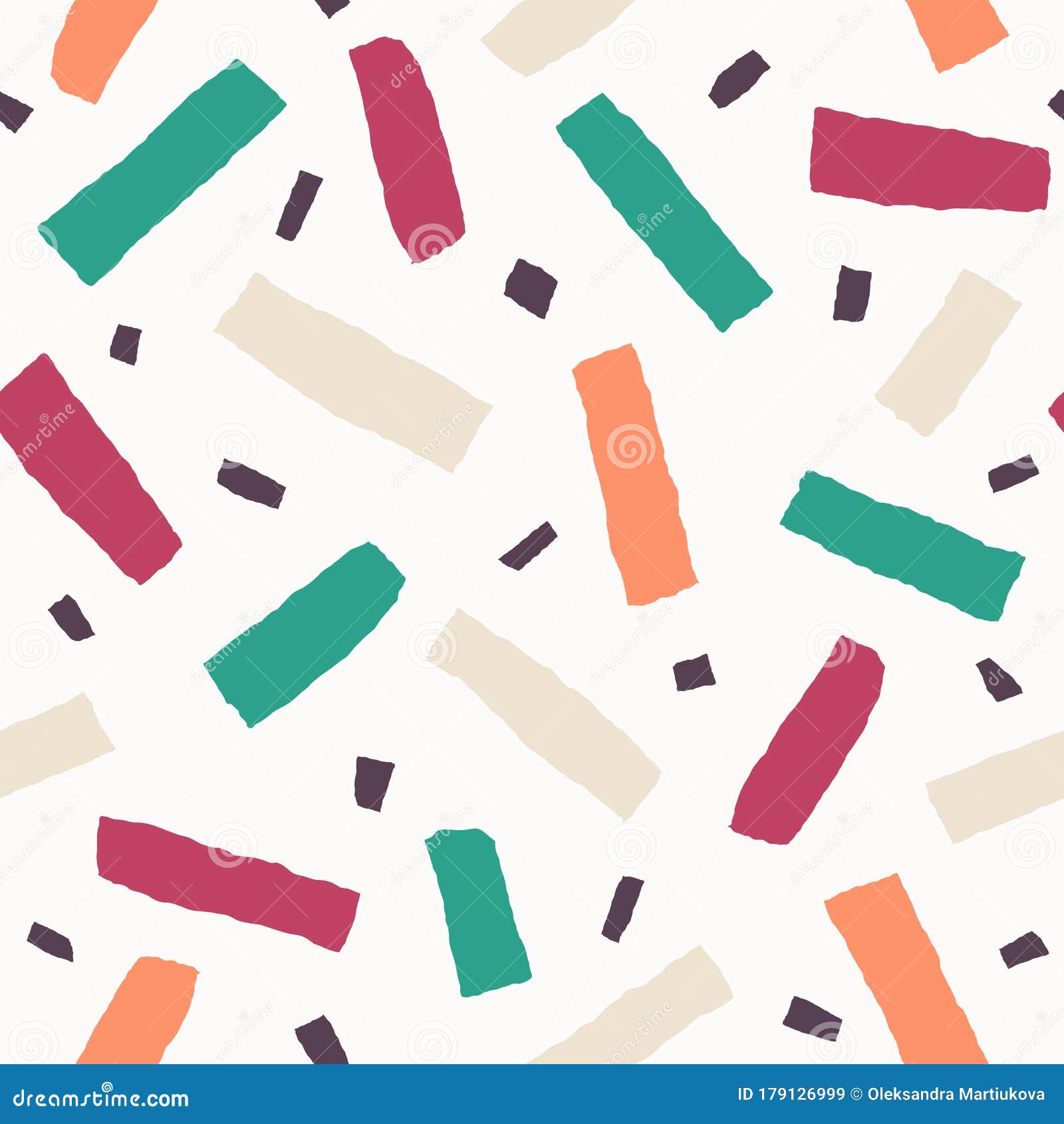 Multicolor Confetti Seamless Pattern. Colorful Abstract Background ...