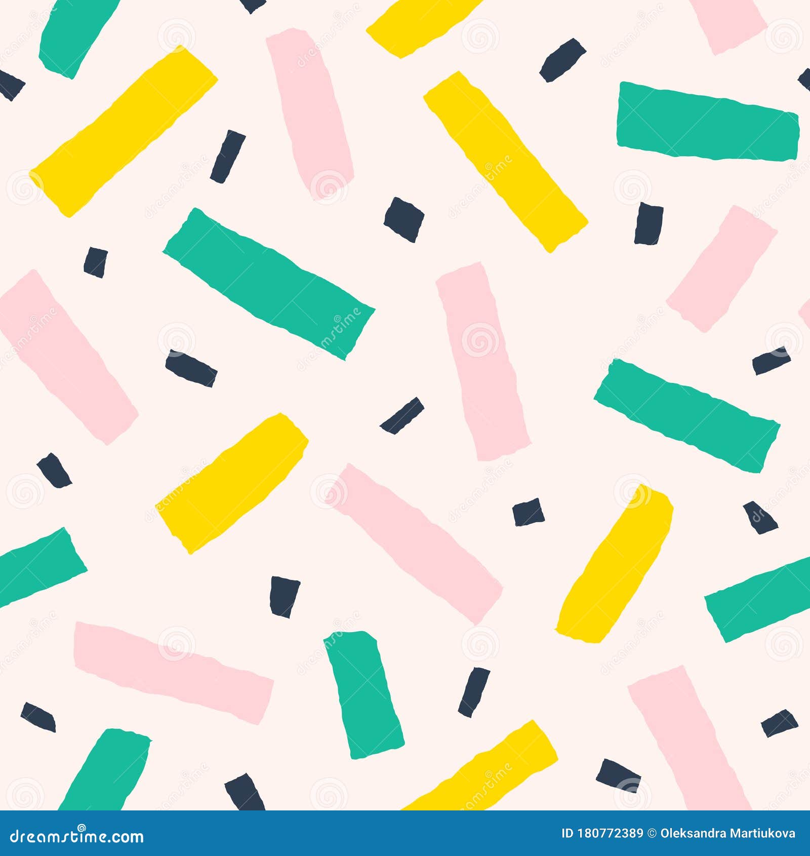Multicolor Confetti Seamless Pattern. Colorful Abstract Background ...
