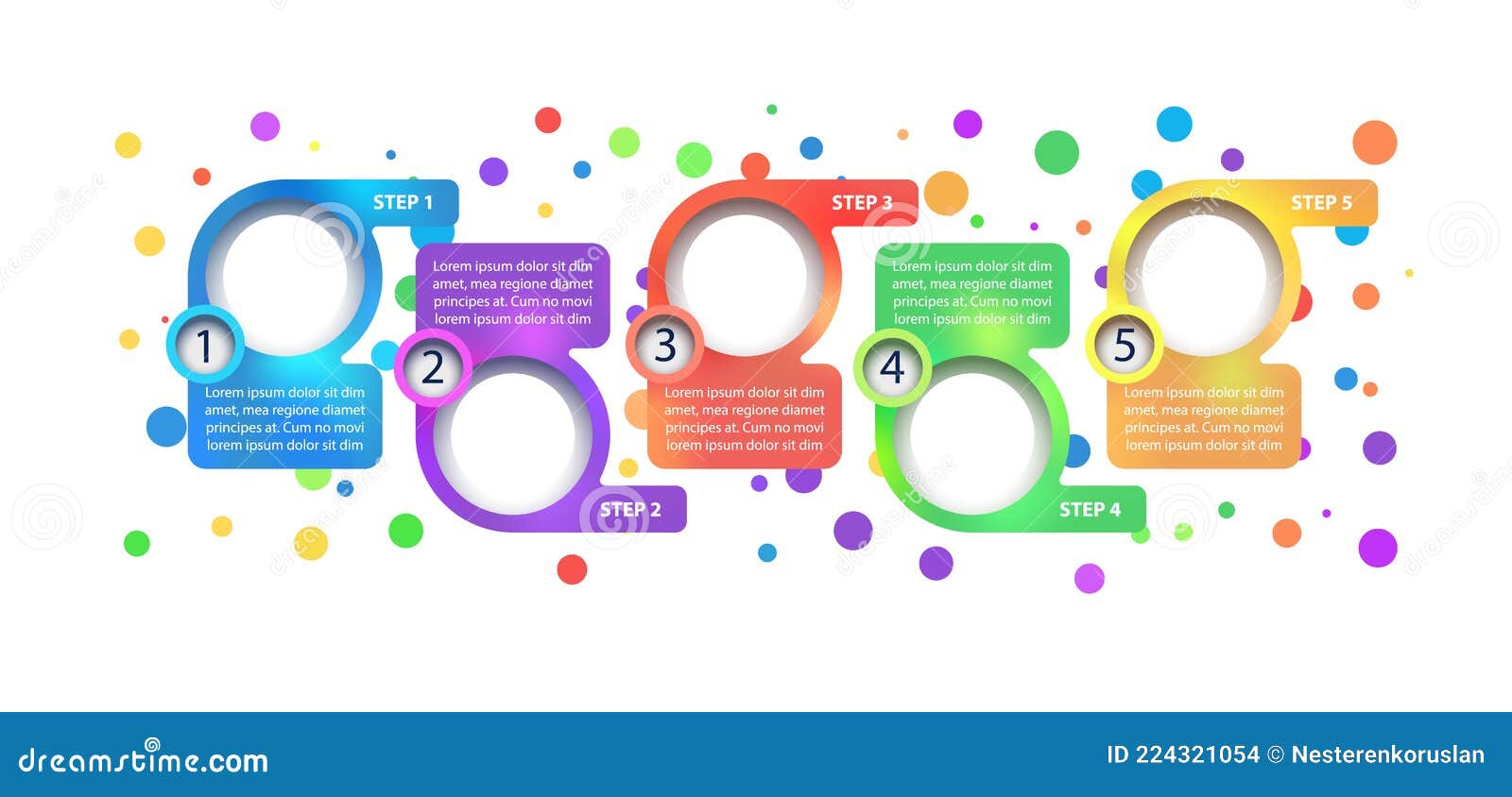 Multicolor Corporate Vector Infographic Template Stock Vector ...