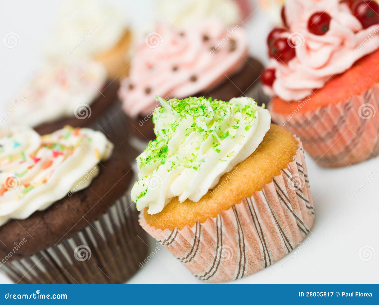 Multicolor cupcakes stock image. Image of colorful, multicolor - 28005817