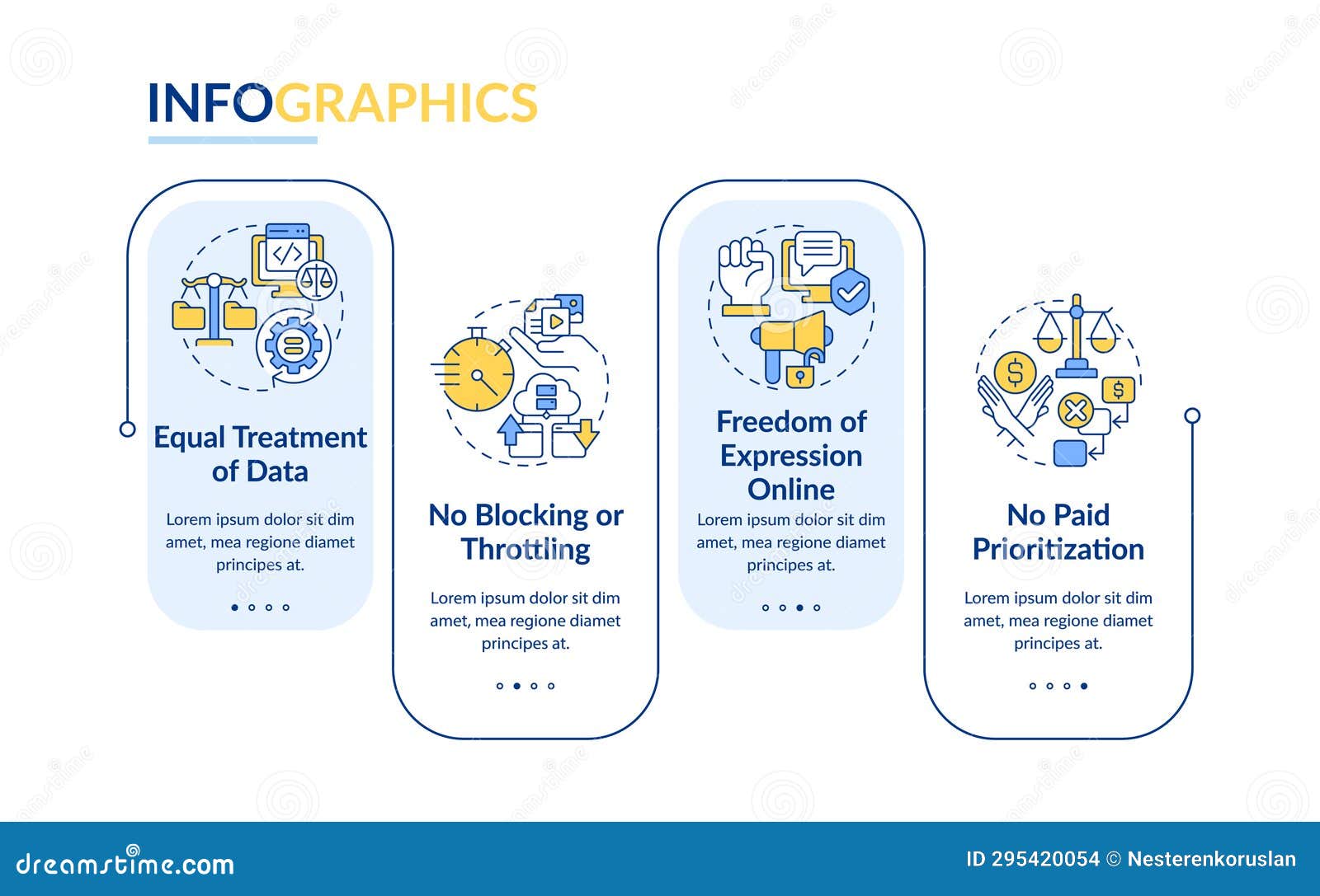 Multicolor Cyber Law Layout with Linear Icons Stock Vector ...