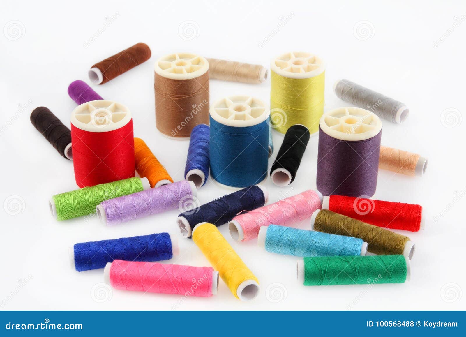 Multicolor Del Hilo Referente De La Tela Foto de archivo - Imagen de ...