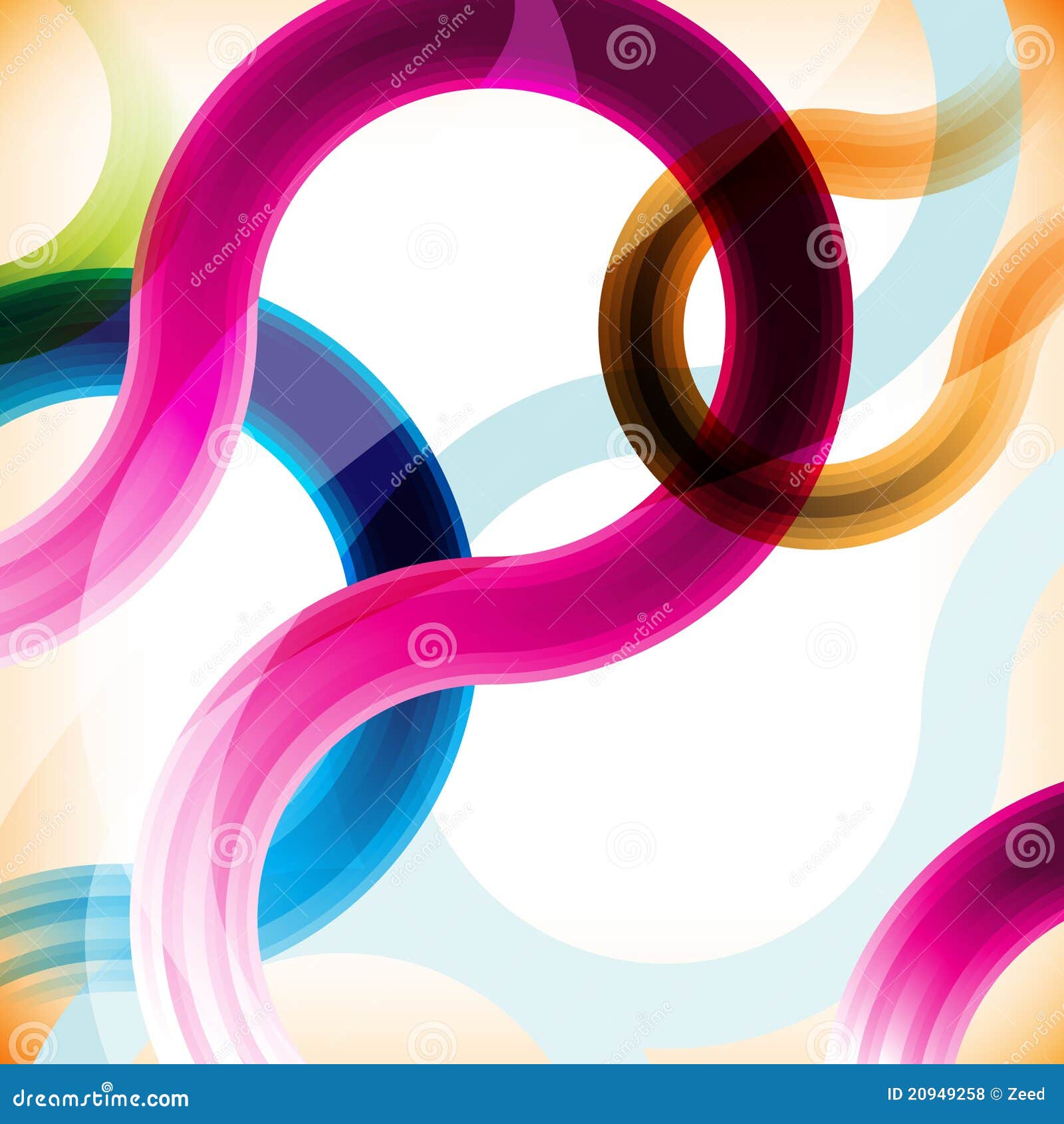 Multicolor Design with Flower Background Stock Illustration ...