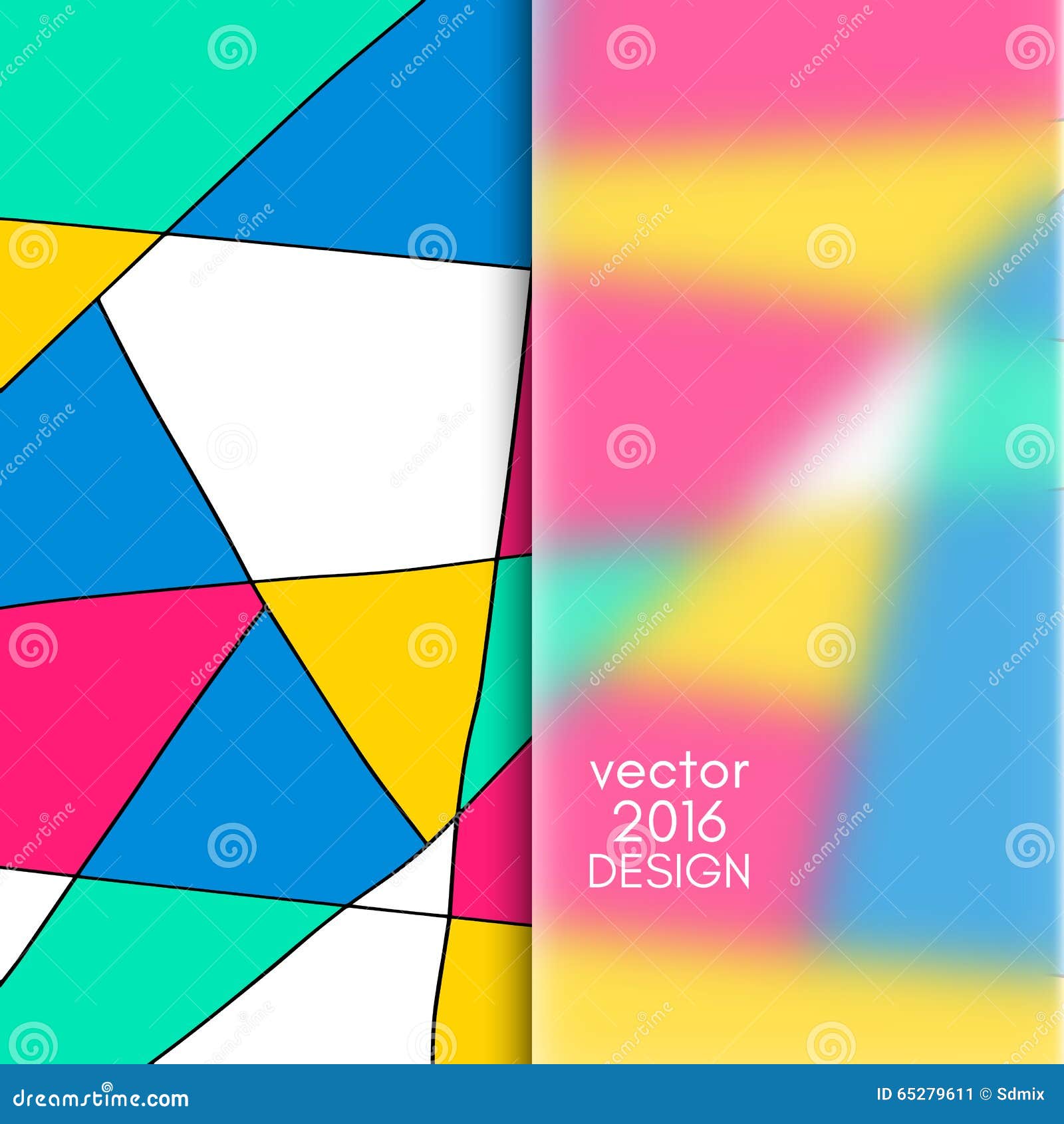 Multicolor Design Templates. Stock Vector - Illustration of blurred ...