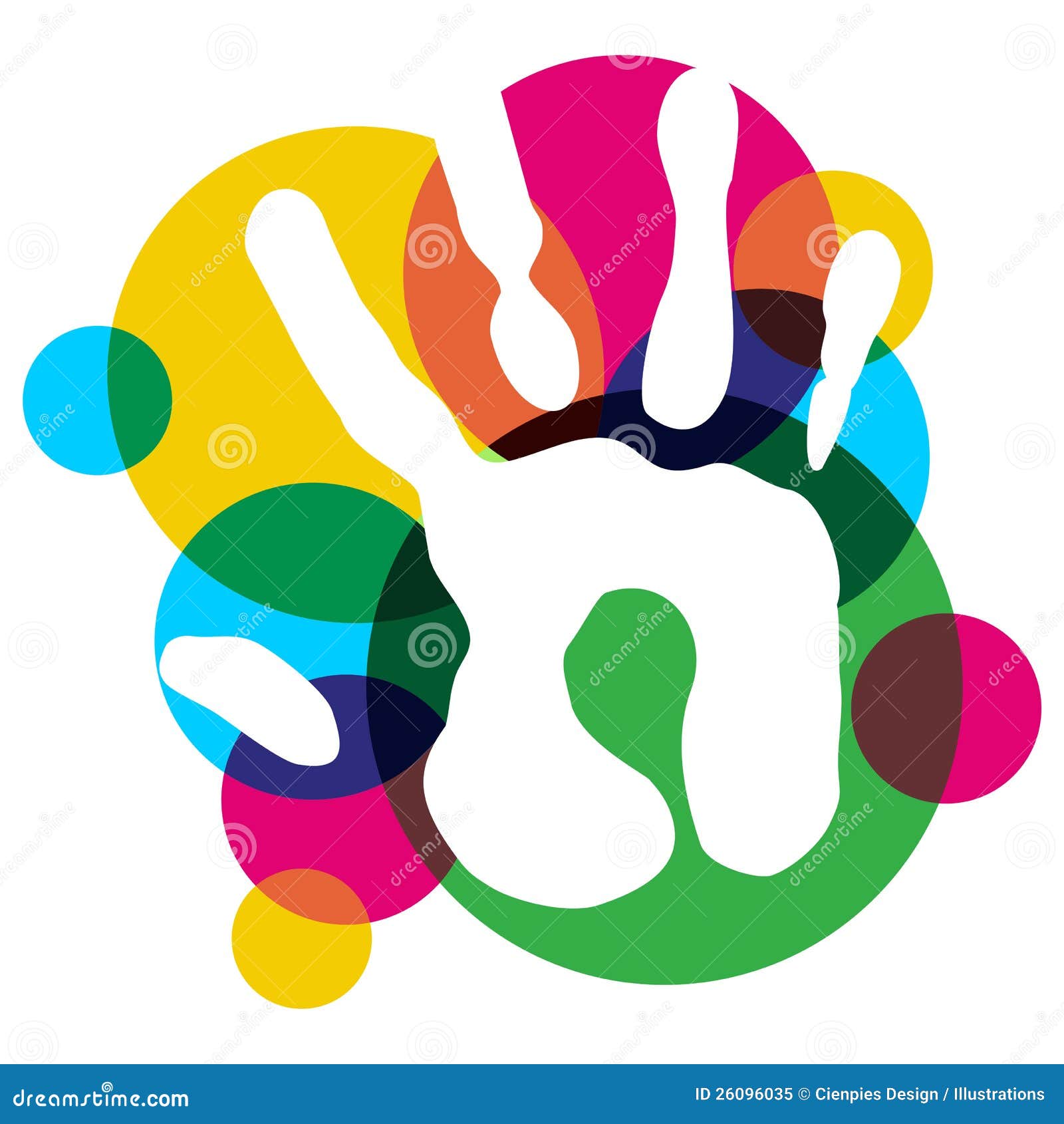 Multicolor Diversity Hand Isolated Stock Vector - Illustration of ...