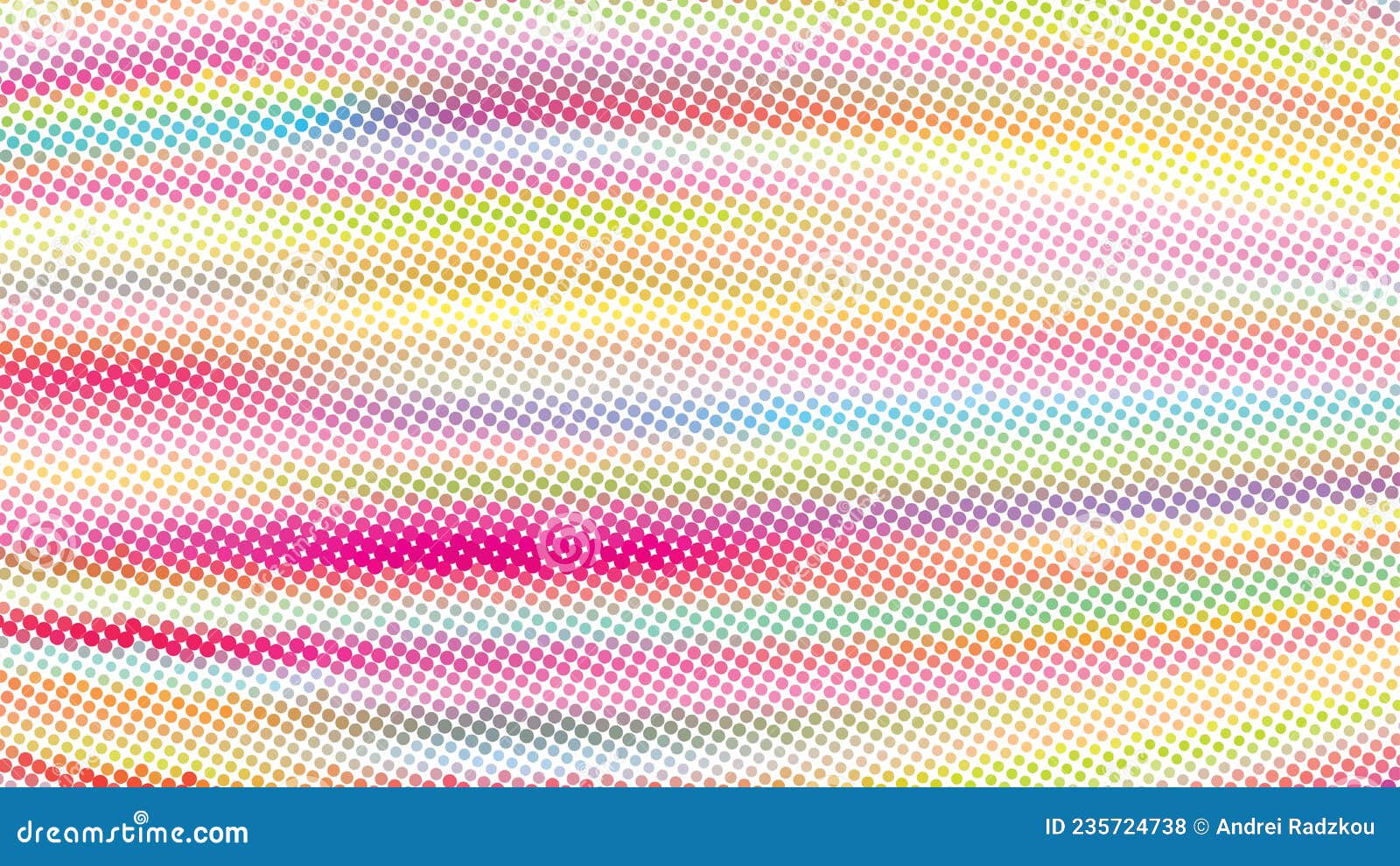 Halftone CMYK Set Of Overlay Backgrounds. Four Colored Vector Blots ...
