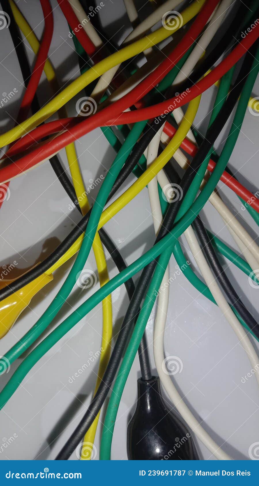 Multicolor Electricity Wire Stock Image - Image of wire, light: 239691787