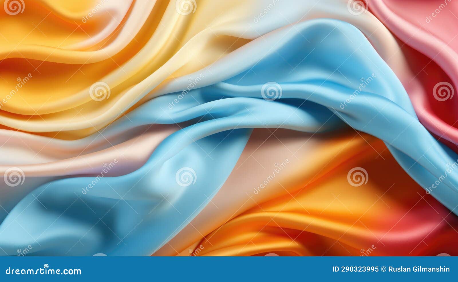 Multicolor Fabric Silk Texture for Background Stock Image - Image of ...