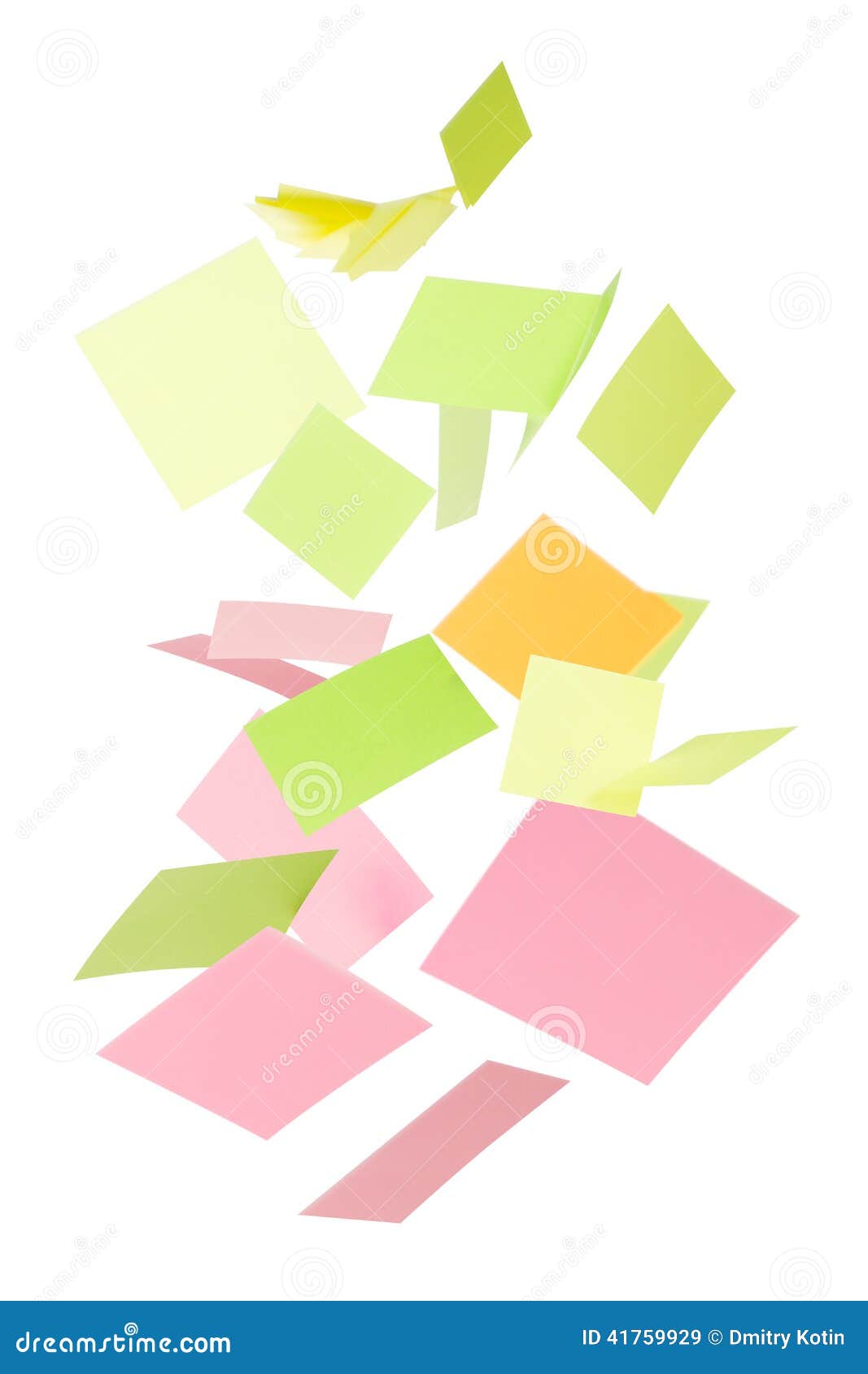 Multicolor Falling Stick Notes Stock Image - Image of falling, empty ...