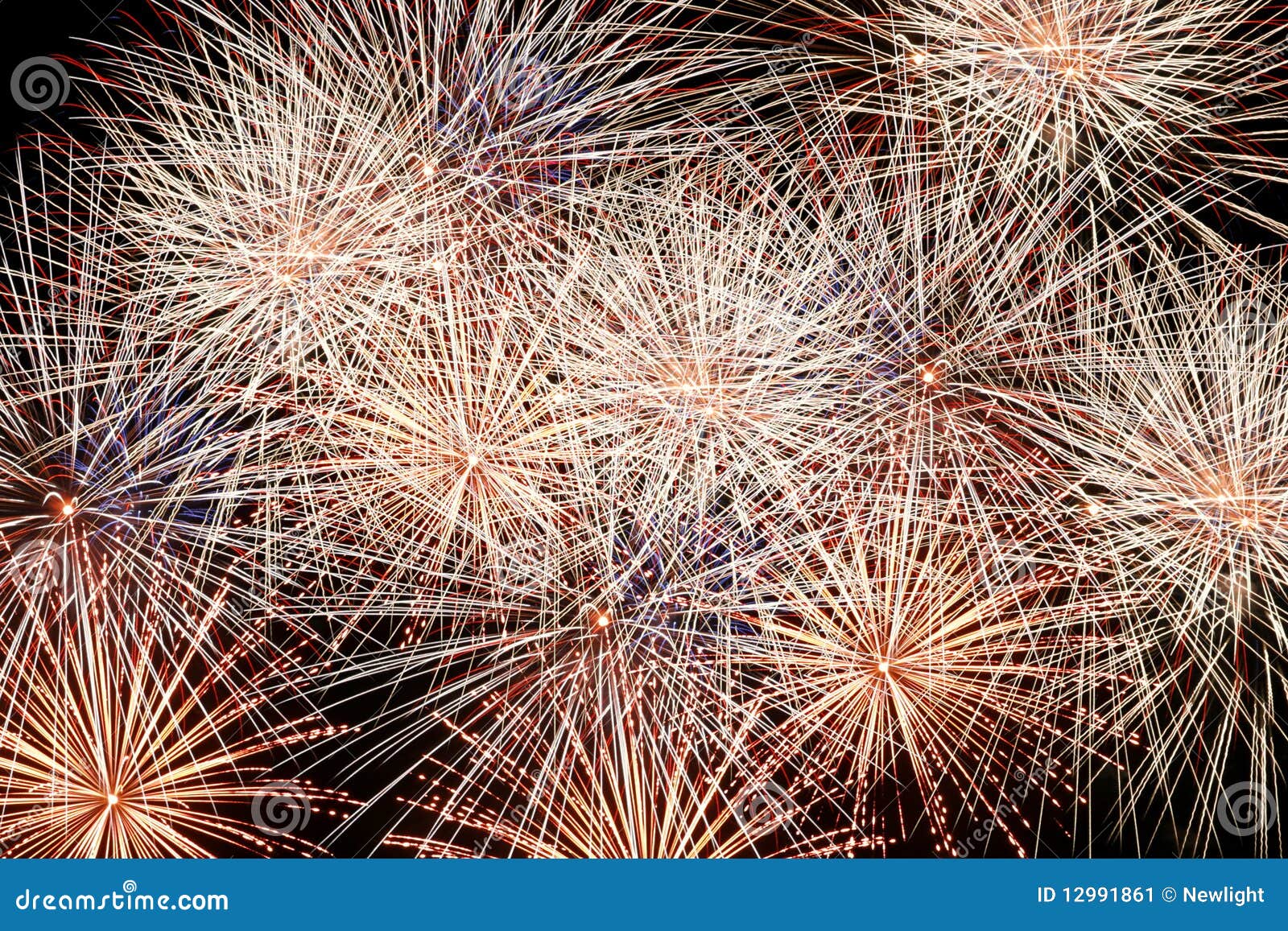 Multicolor Fireworks stock image. Image of explosion - 12991861