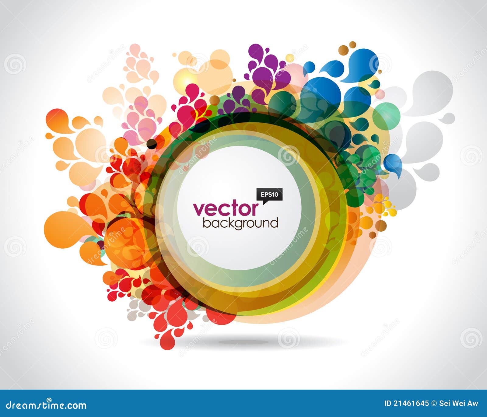 Multicolor Frame stock vector. Illustration of abstract - 21461645