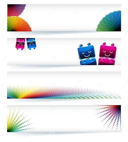 Multicolor Gamut Banner Design Stock Vector - Illustration of computer ...