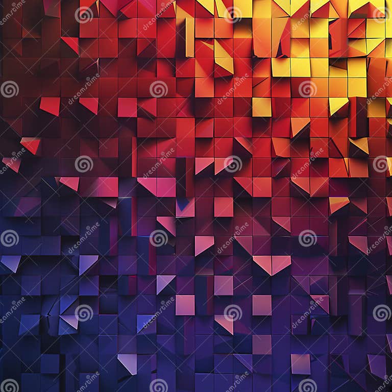 Multicolor Geometric Background with Polygons for Text. Triangle Banner ...