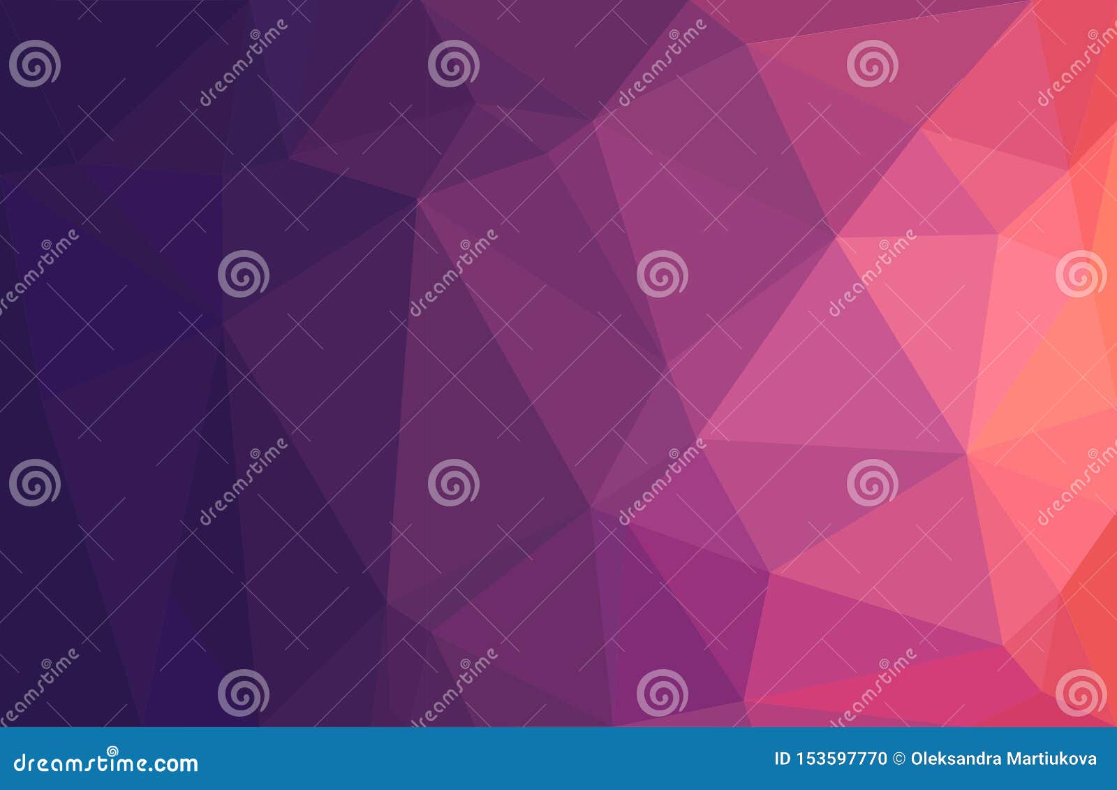 Multicolor Geometric Background with Triangles. Vector Low Poly ...