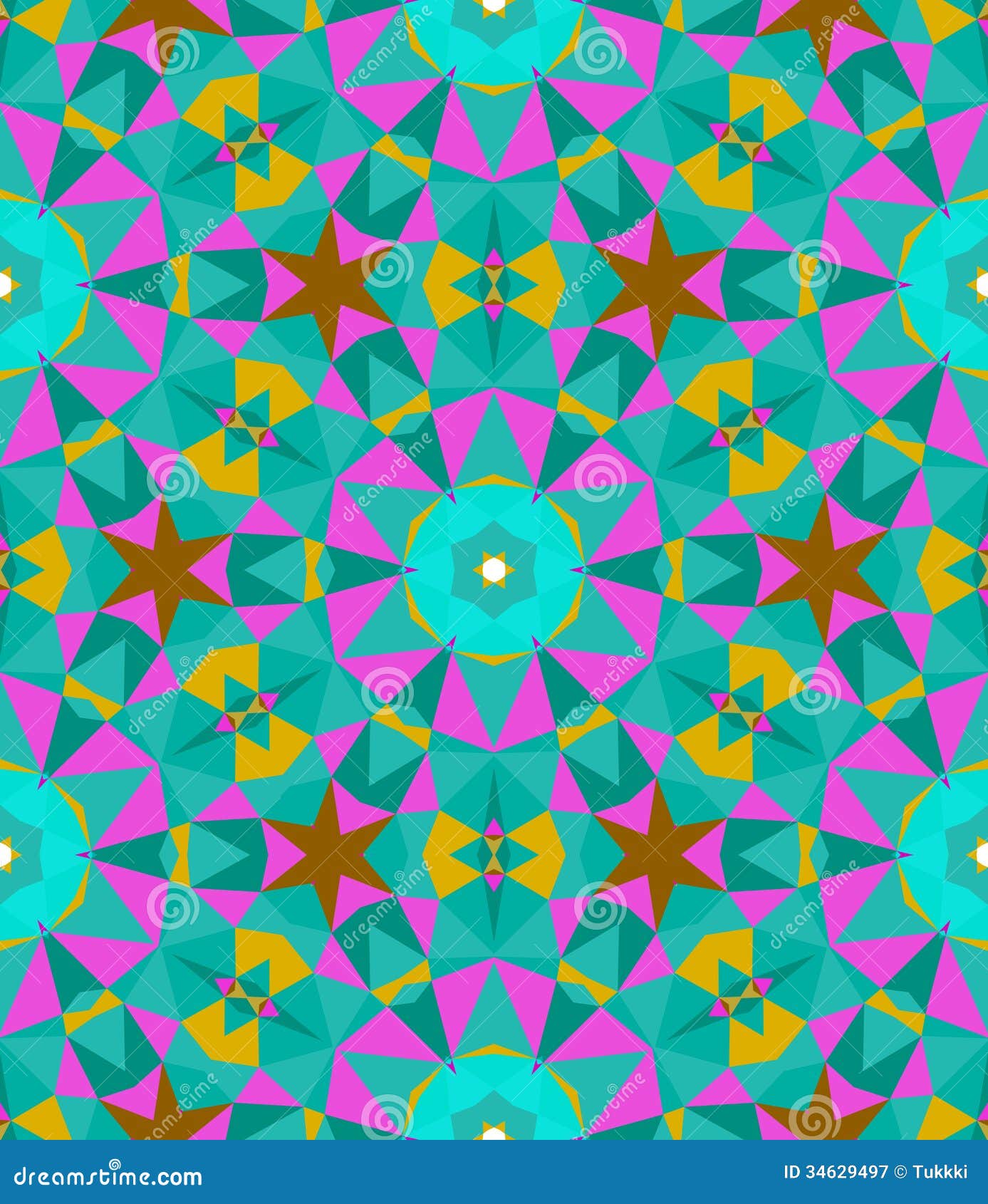 Multicolor Geometric Pattern in Bright Color. Stock Vector ...