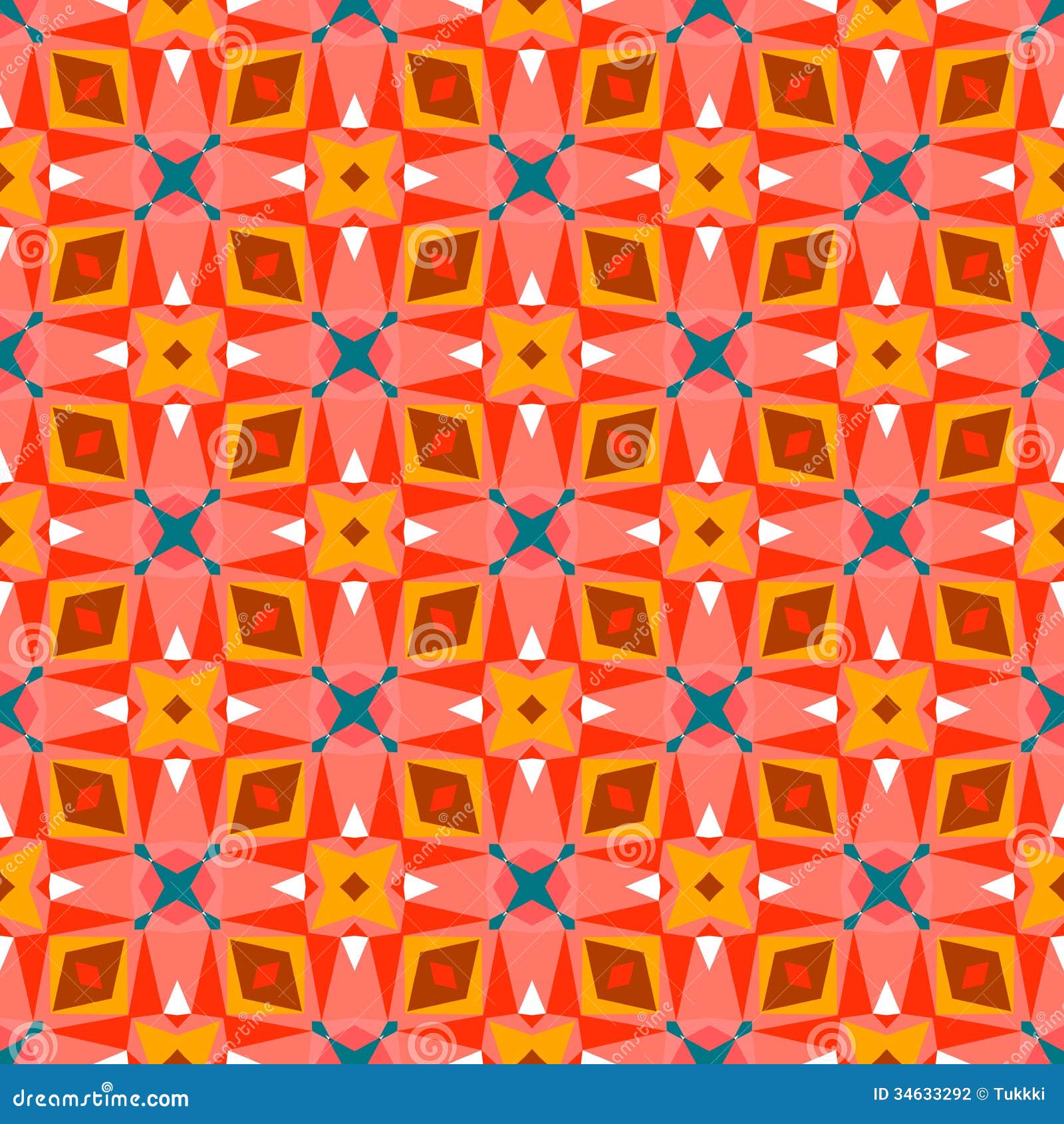 Multicolor Geometric Pattern in Bright Color. Stock Vector ...