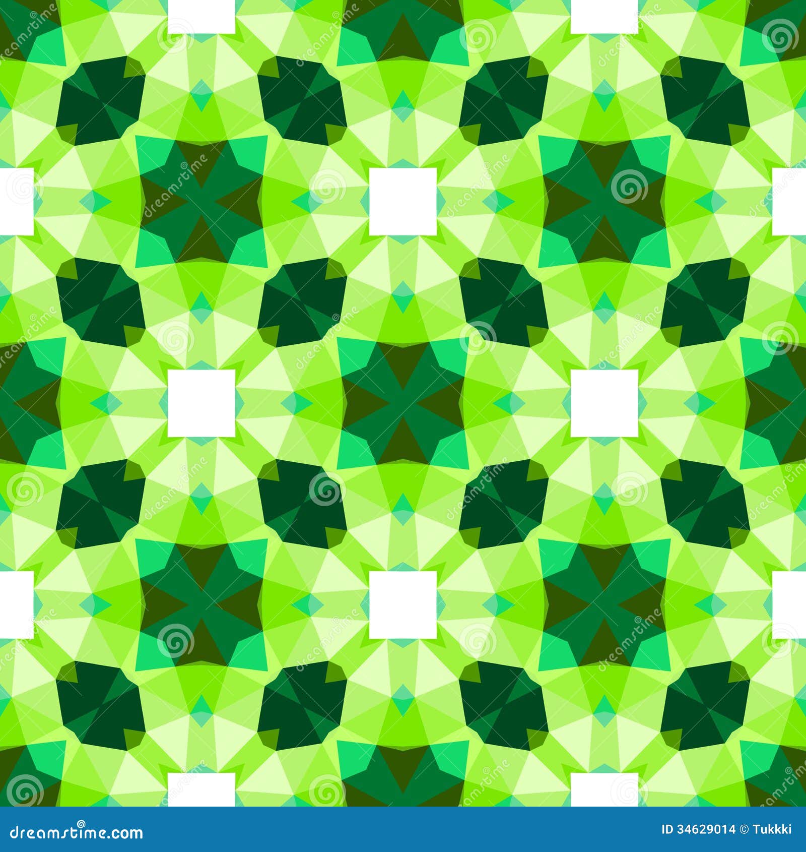 Green Geometric Pattern