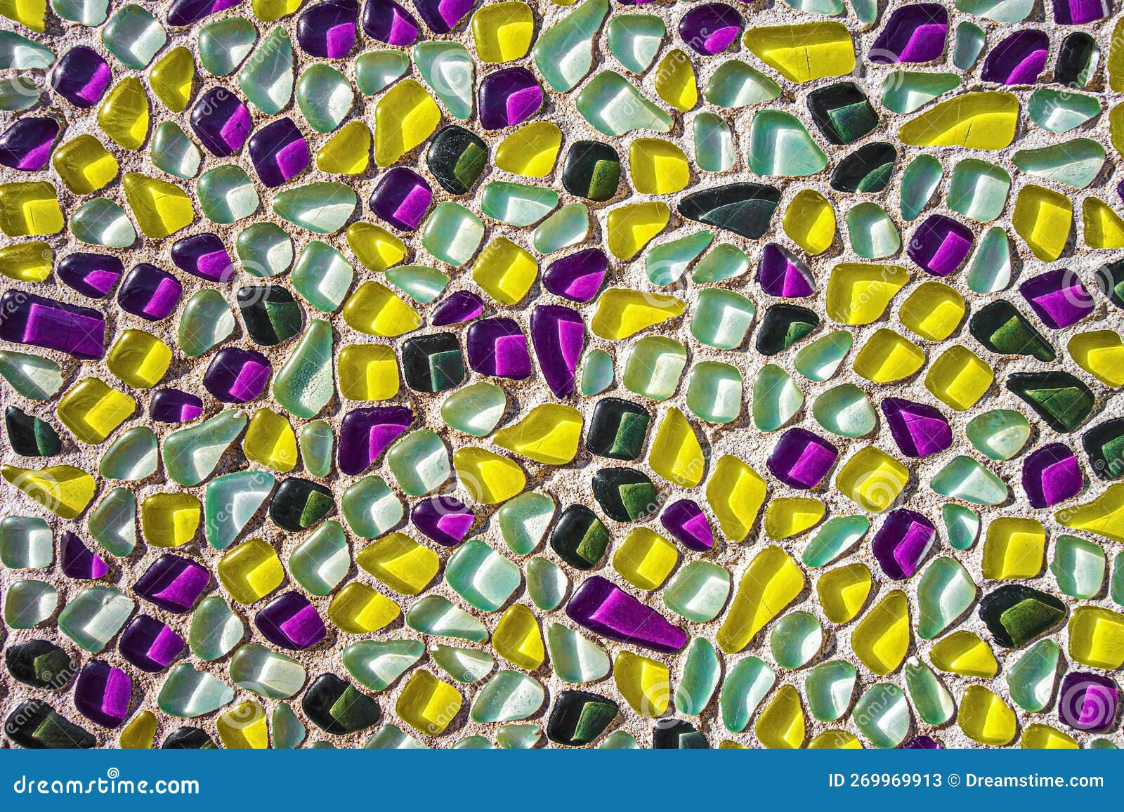 Multicolor Glass Ceramic Mosaic Stock Image - Image of closeup, decor ...