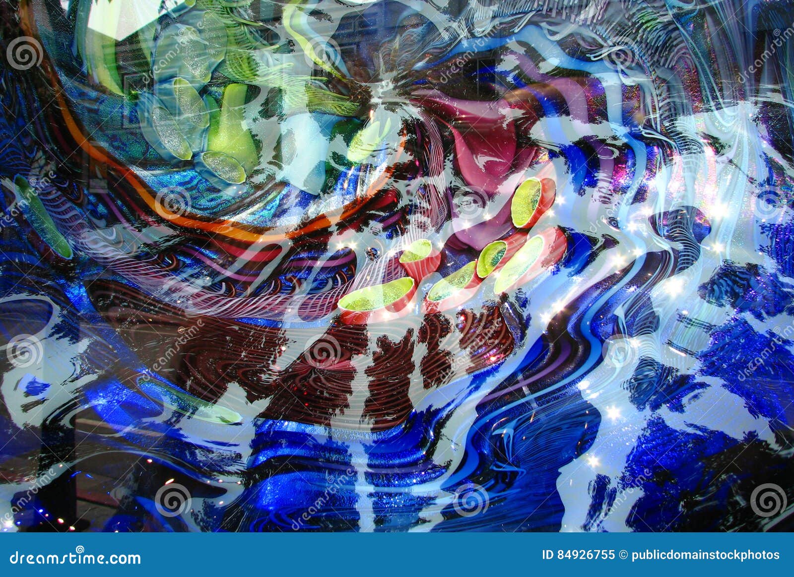 Multicolor Glass Texture Picture. Image: 84926755