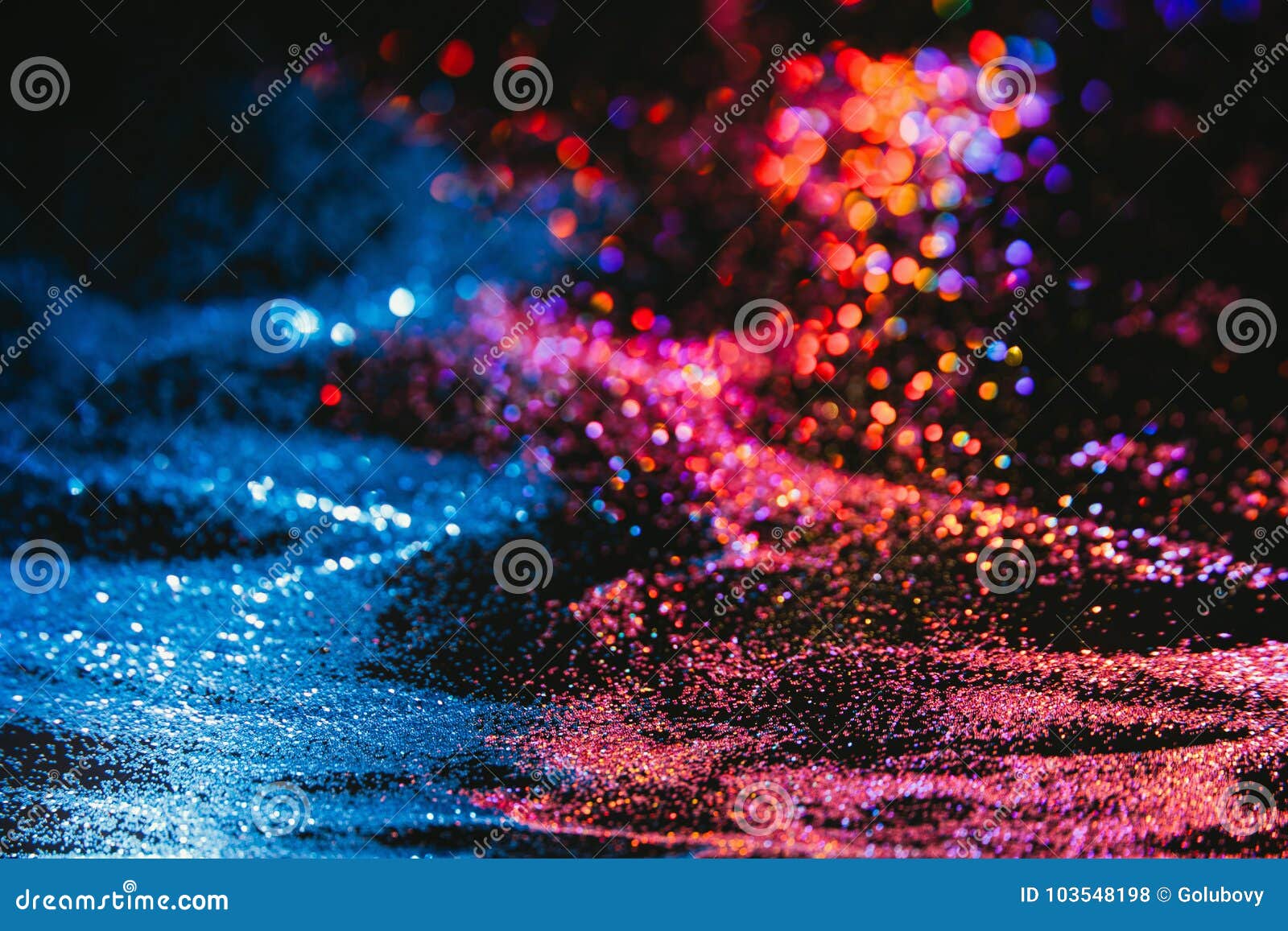 Multicolor Glitter Background Nature Elements Stock Photo - Image of ...