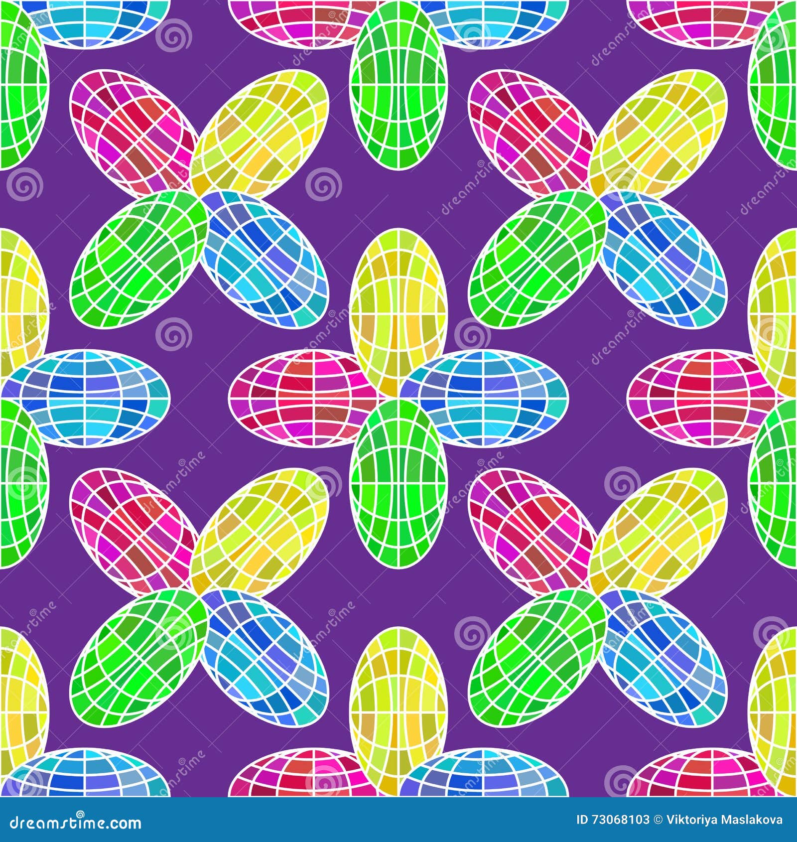 Multicolor Globe Shapes Seamless Pattern Stock Vector - Illustration of ...