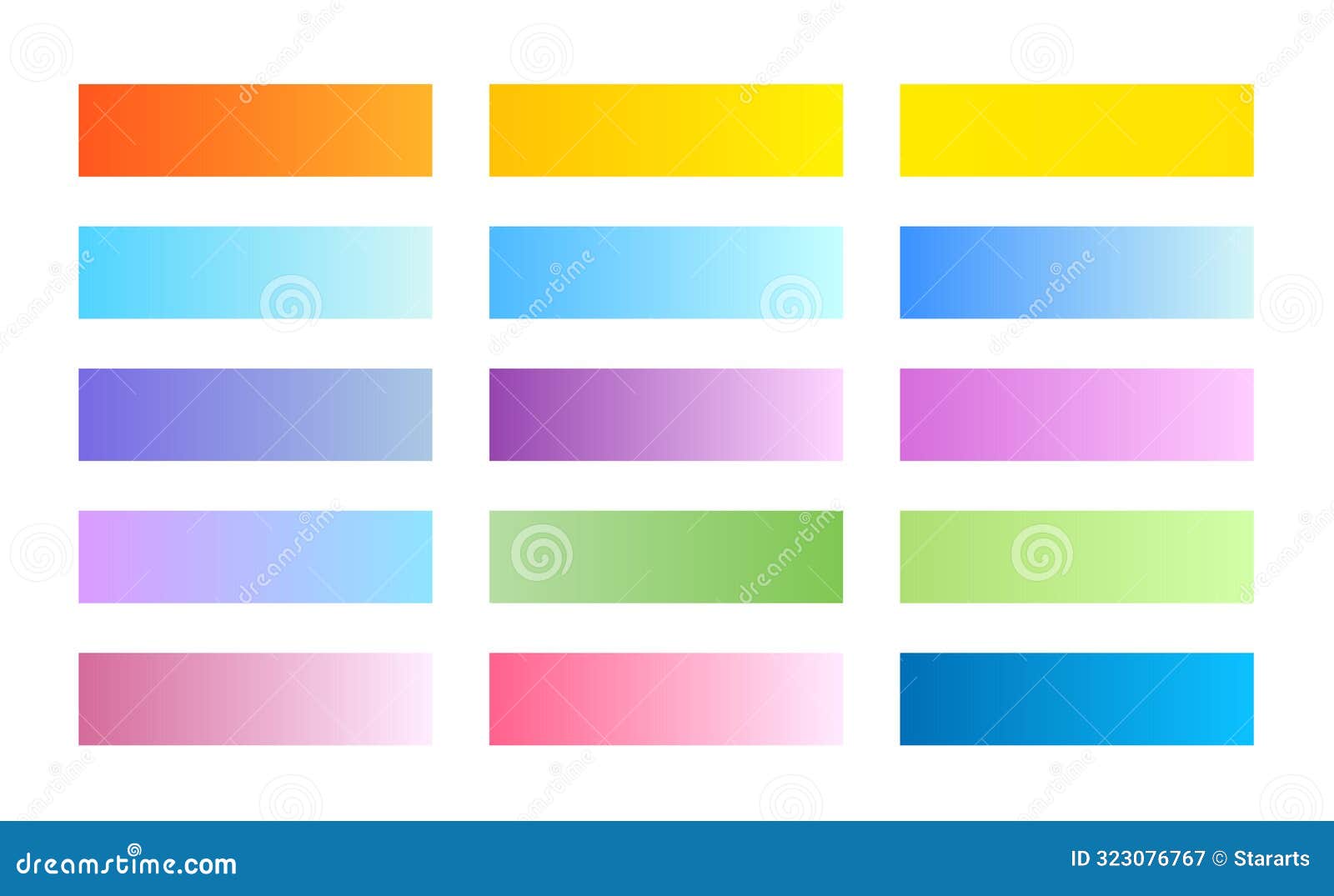 Multicolor Gradient Color Poster Design in Set Stock Vector ...