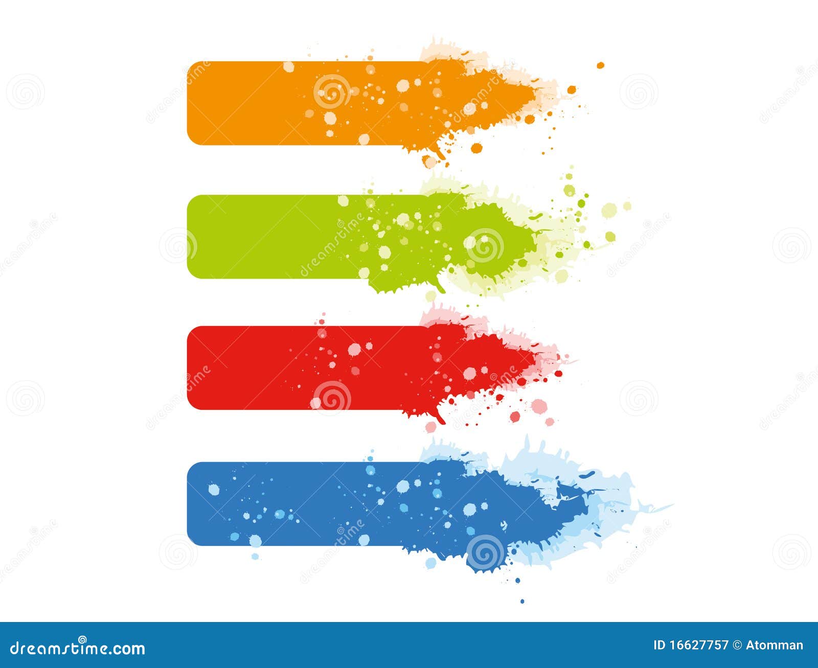 Multicolor grunge banners. stock illustration. Illustration of card ...