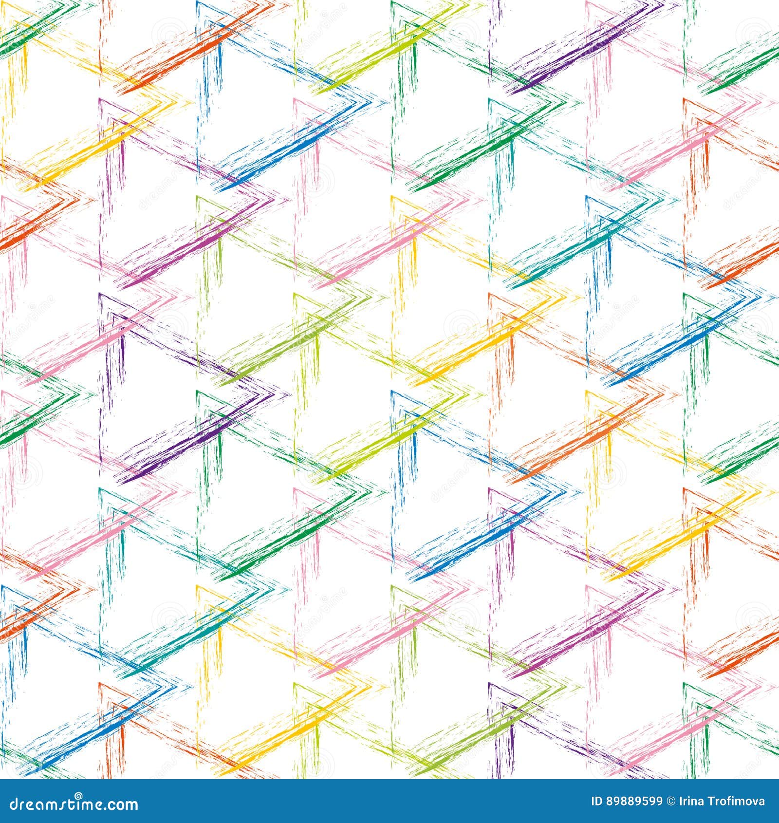 Multicolor Grunge Grid on a White Background Stock Vector ...