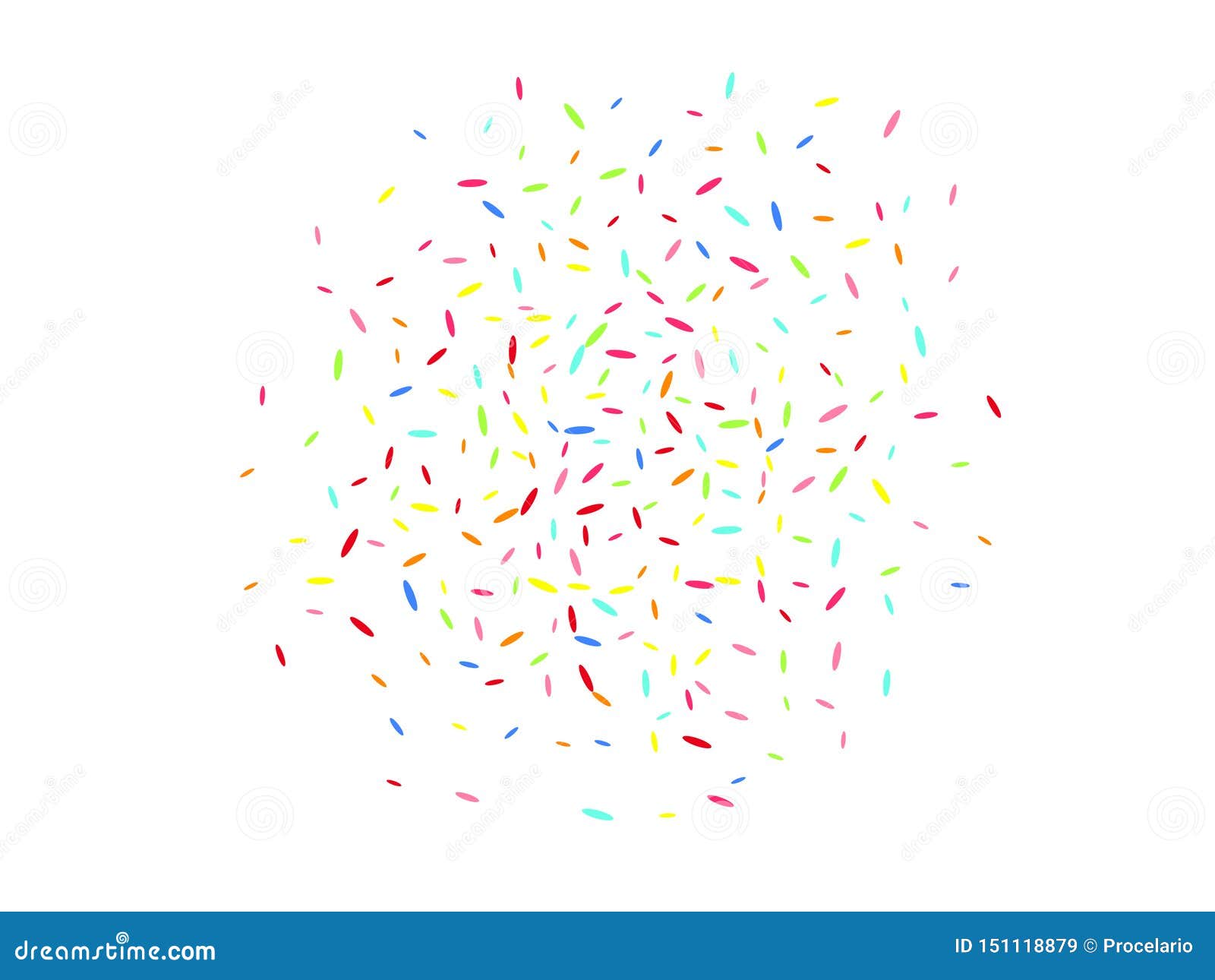 Multicolor Hexagonal Shape Confetti Concept Stock Vector - Illustration ...