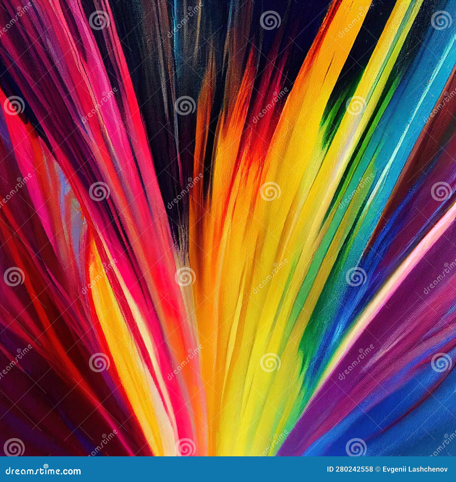 Multicolor Intertwined Splatter Background. Rainbow Splatters and Paint ...