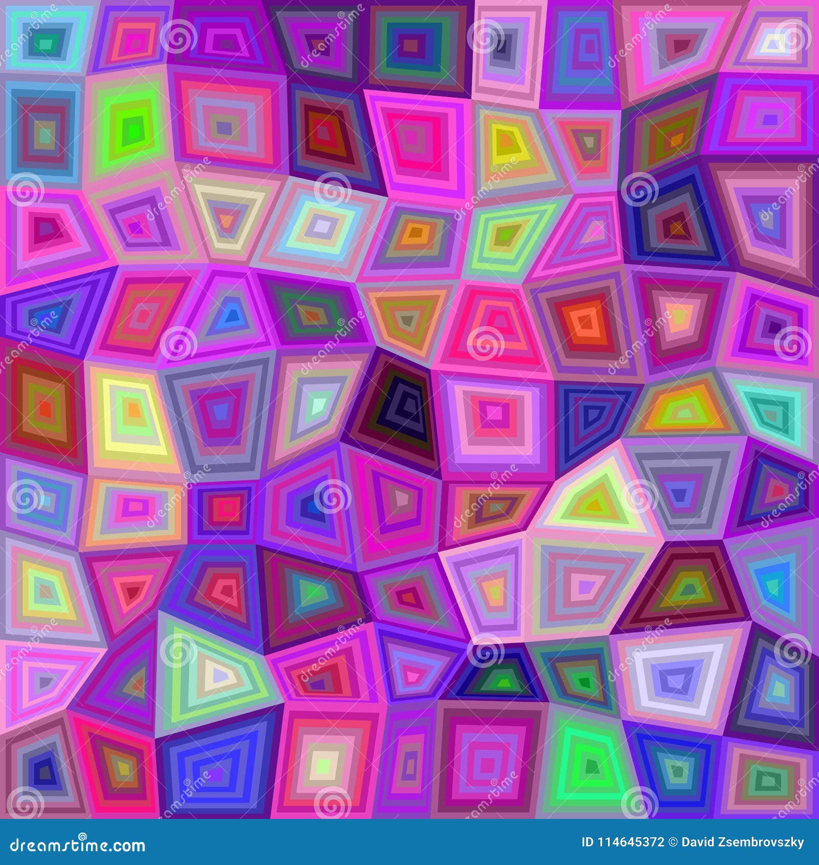 Multicolor Irregular Rectangle Mosaic Background Stock Vector ...